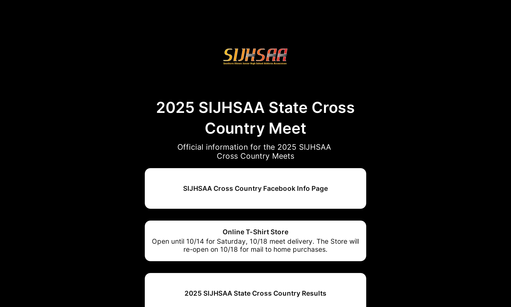 2025 SIJHSAA State Cross Country Meet's Flowpage