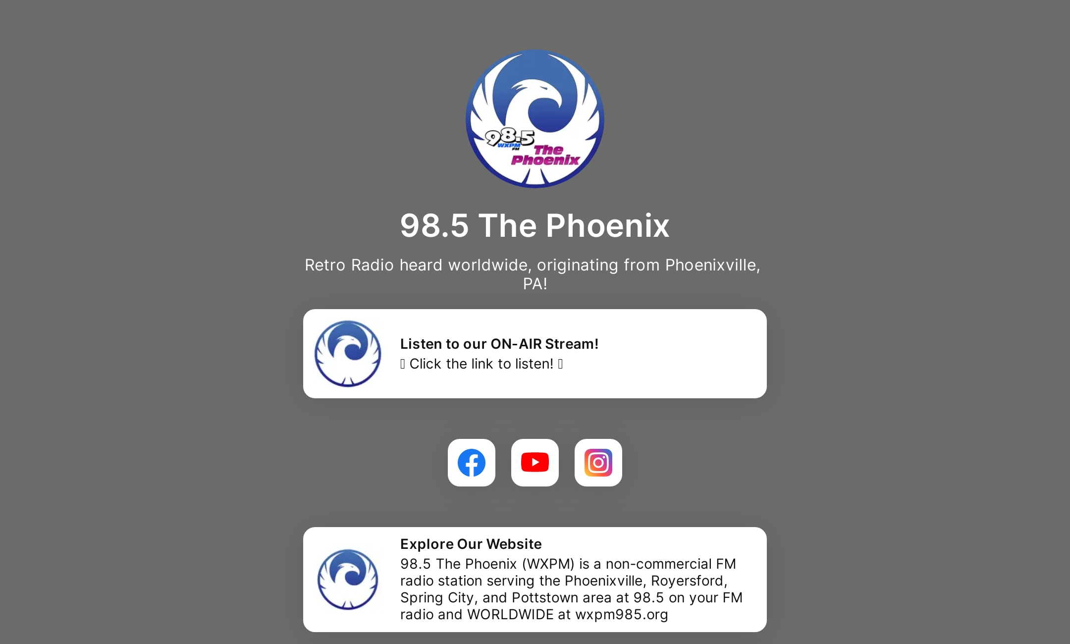 98.5 The Phoenix's Flowpage