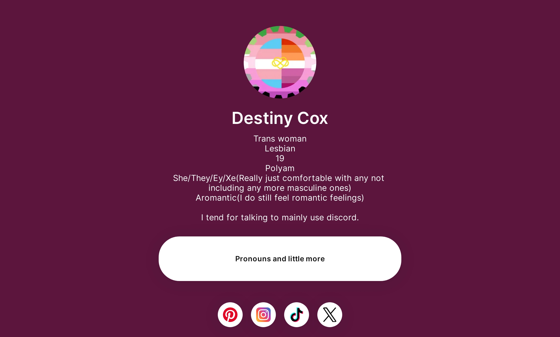 Destiny Cox's Flowpage