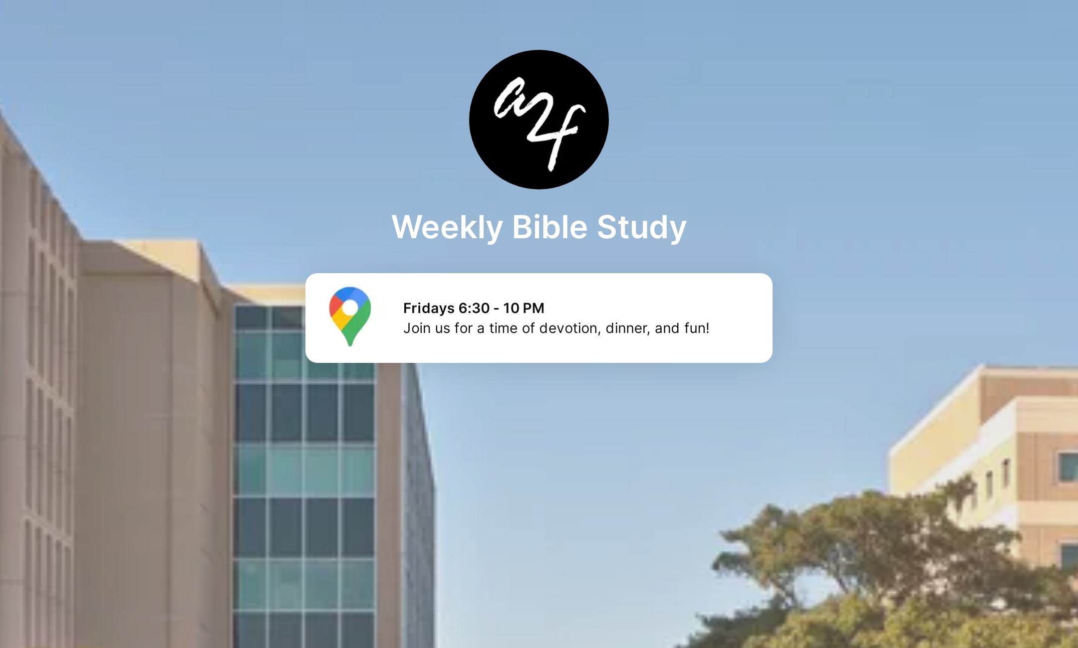 Weekly Bible Study's Flowpage