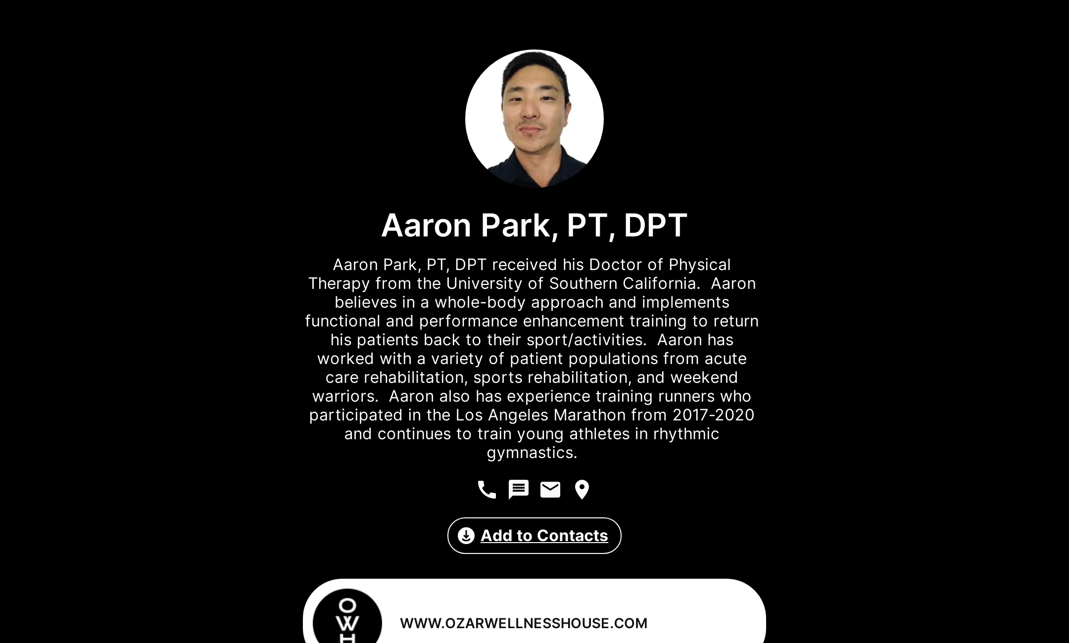 Aaron Park, PT, DPT 's Flowpage