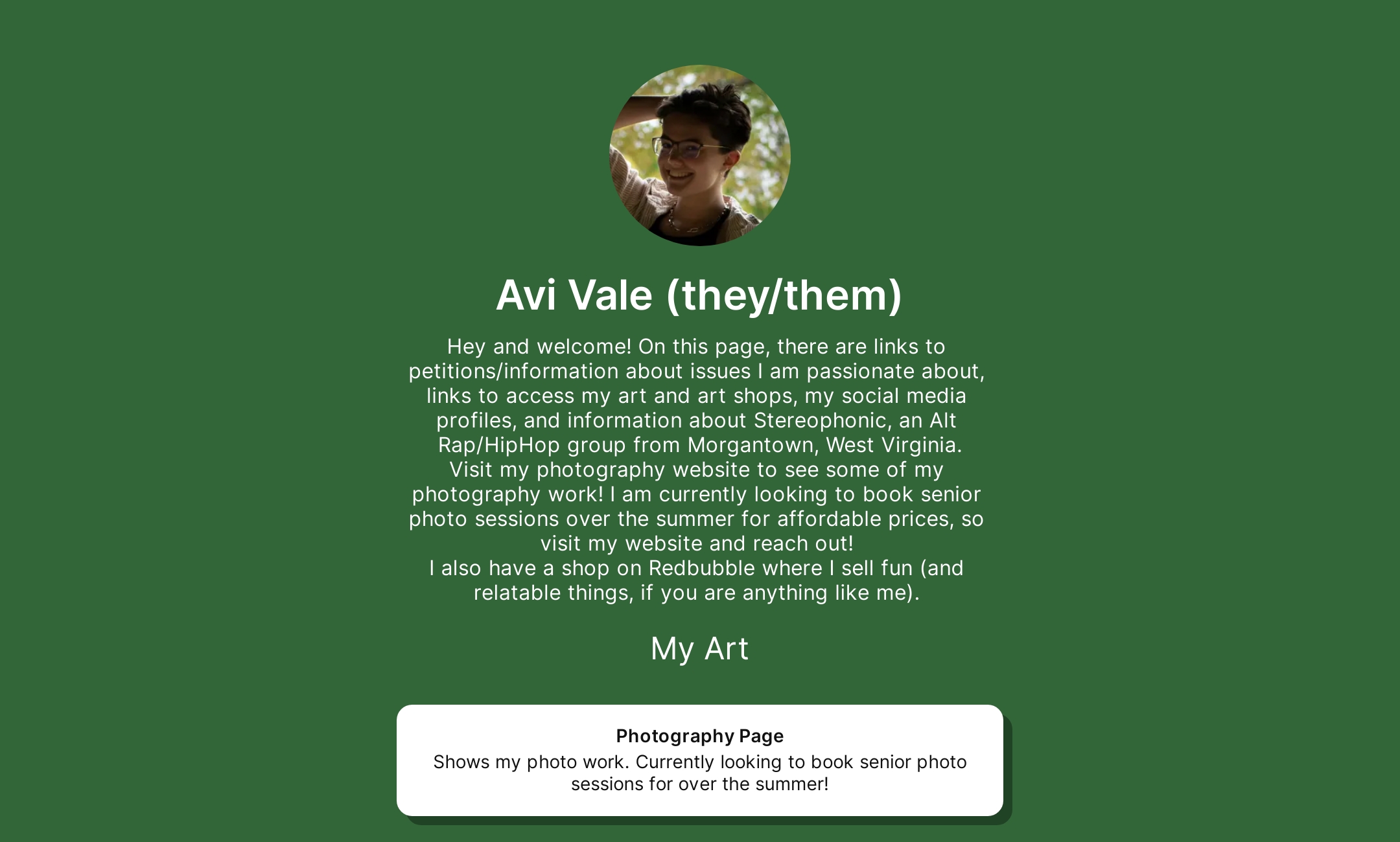 Avi Vale (they/them)'s Flowpage