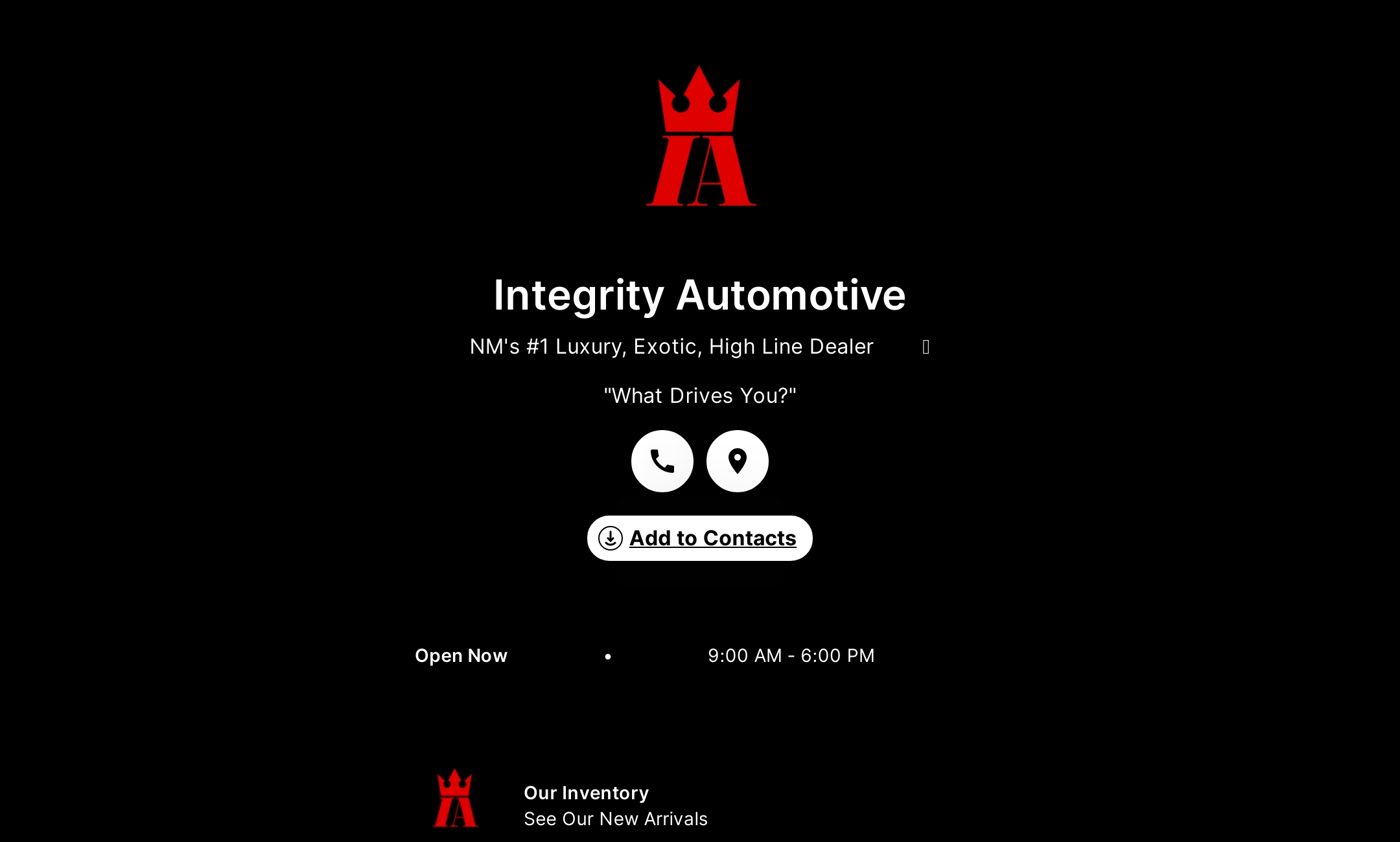 Integrity Automotive's Flowpage