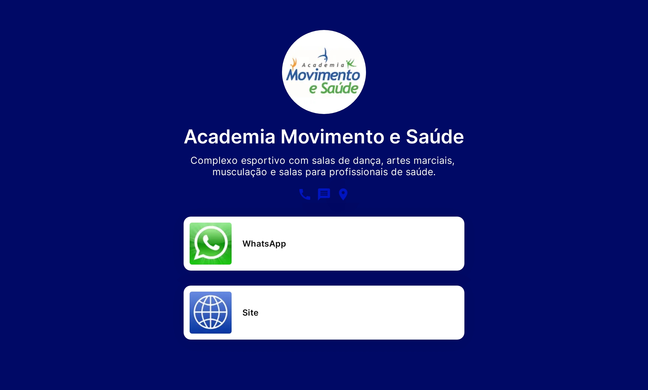 Academia Movimento e Saúde's Flowpage