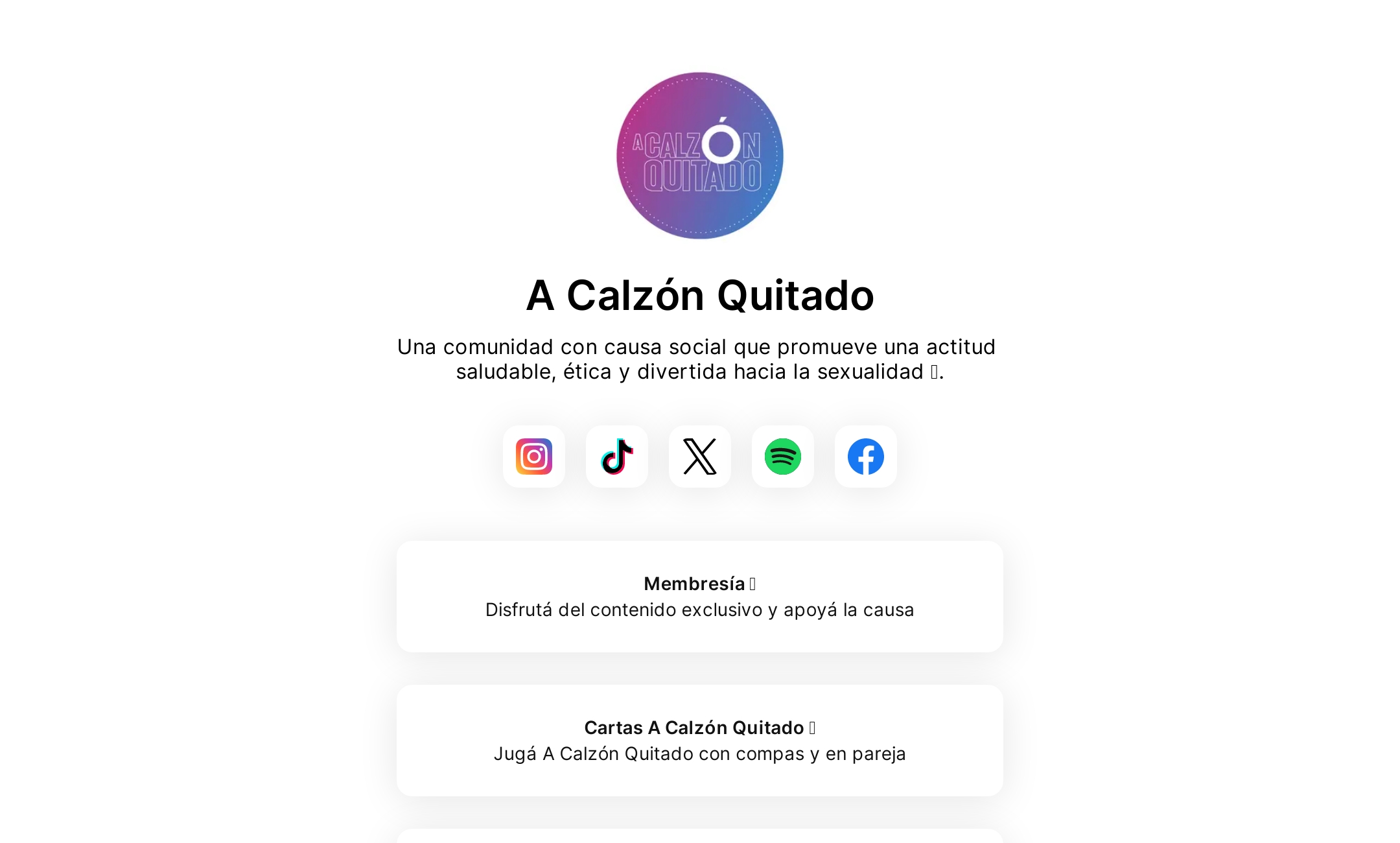 A Calzón Quitado's Flowpage