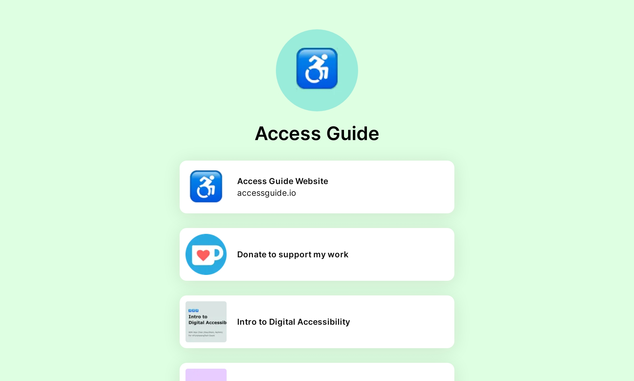 Access Guide's Flowpage