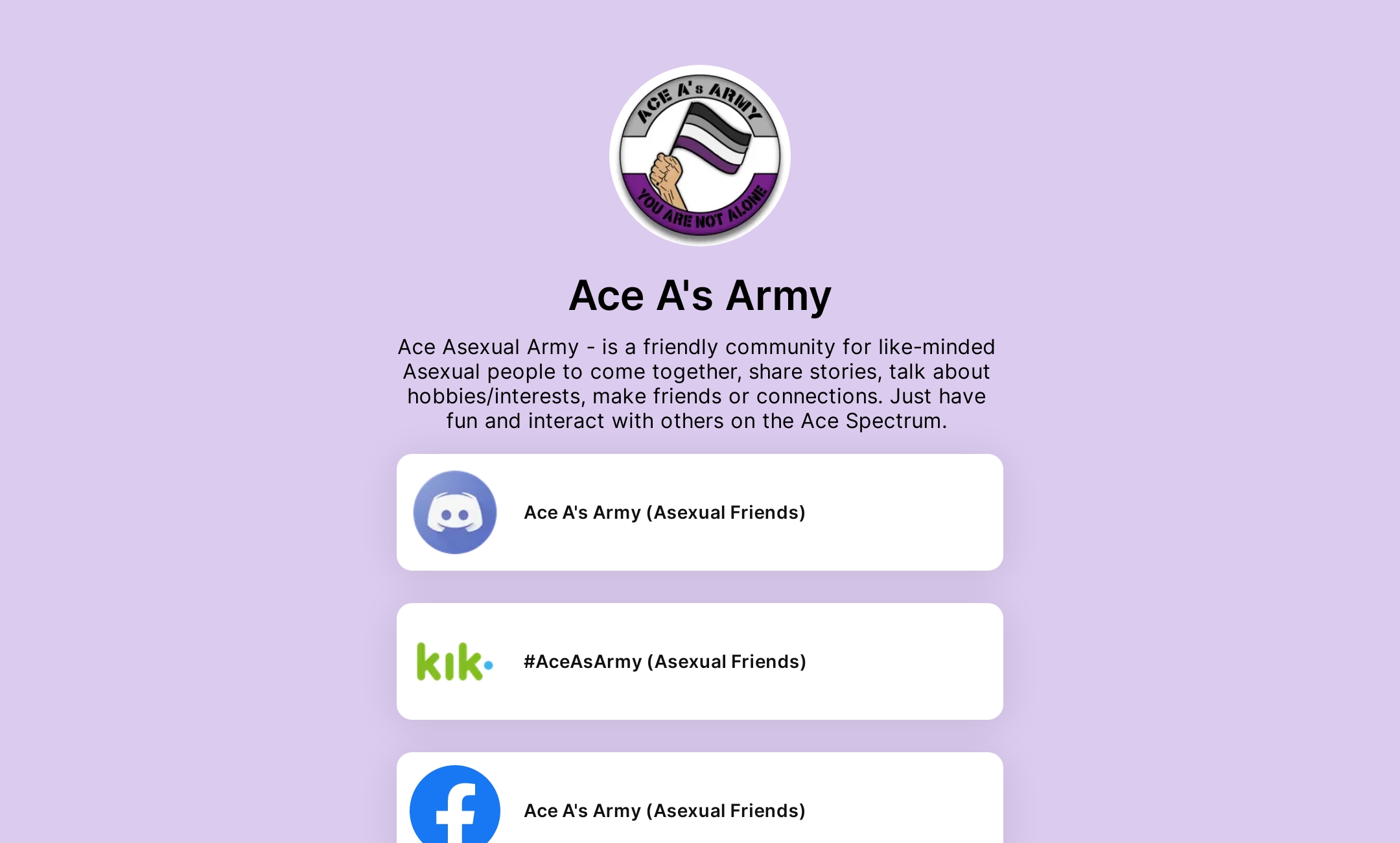 Ace A's Army's Flowpage