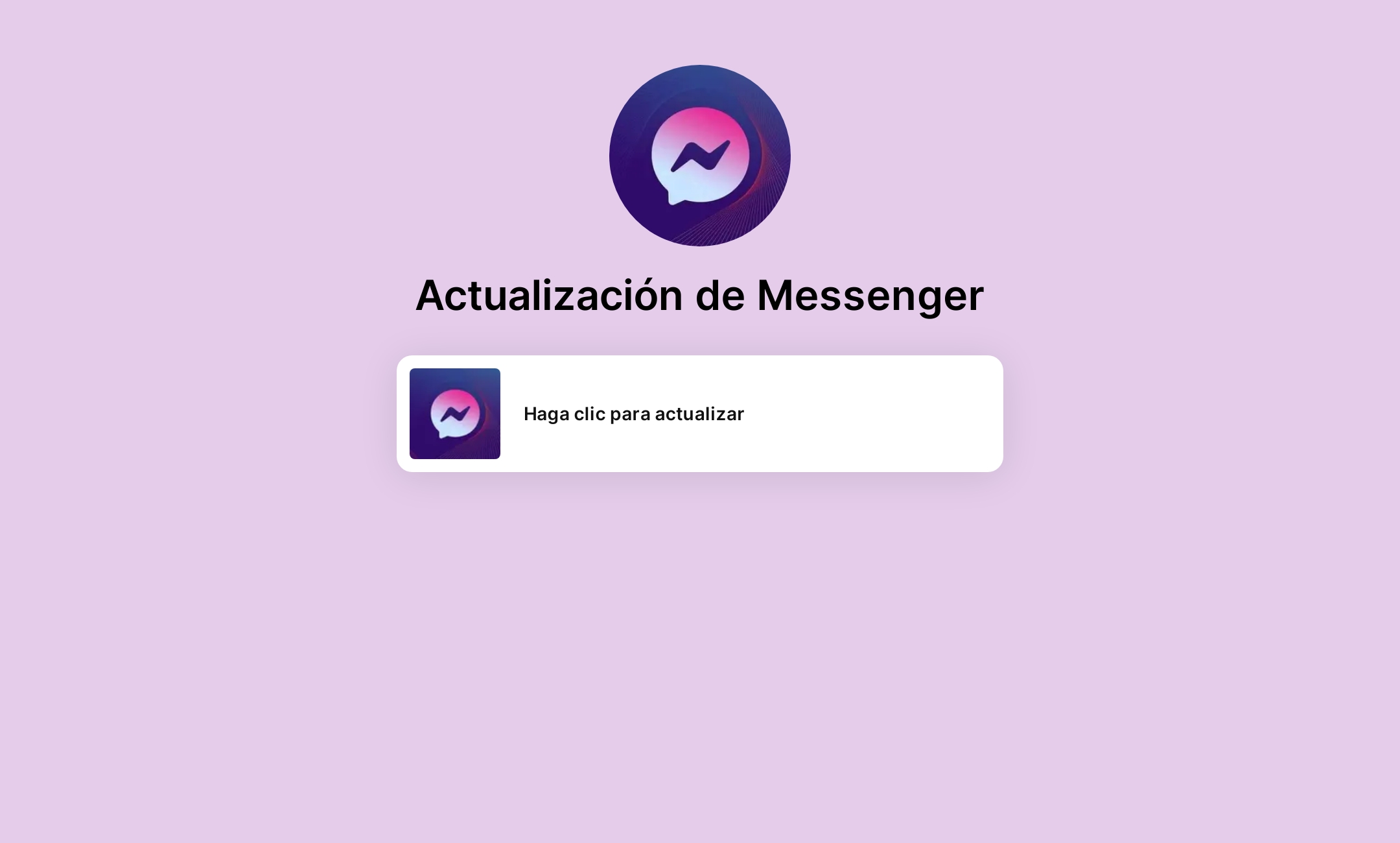 Actualización de Messenger's Flowpage
