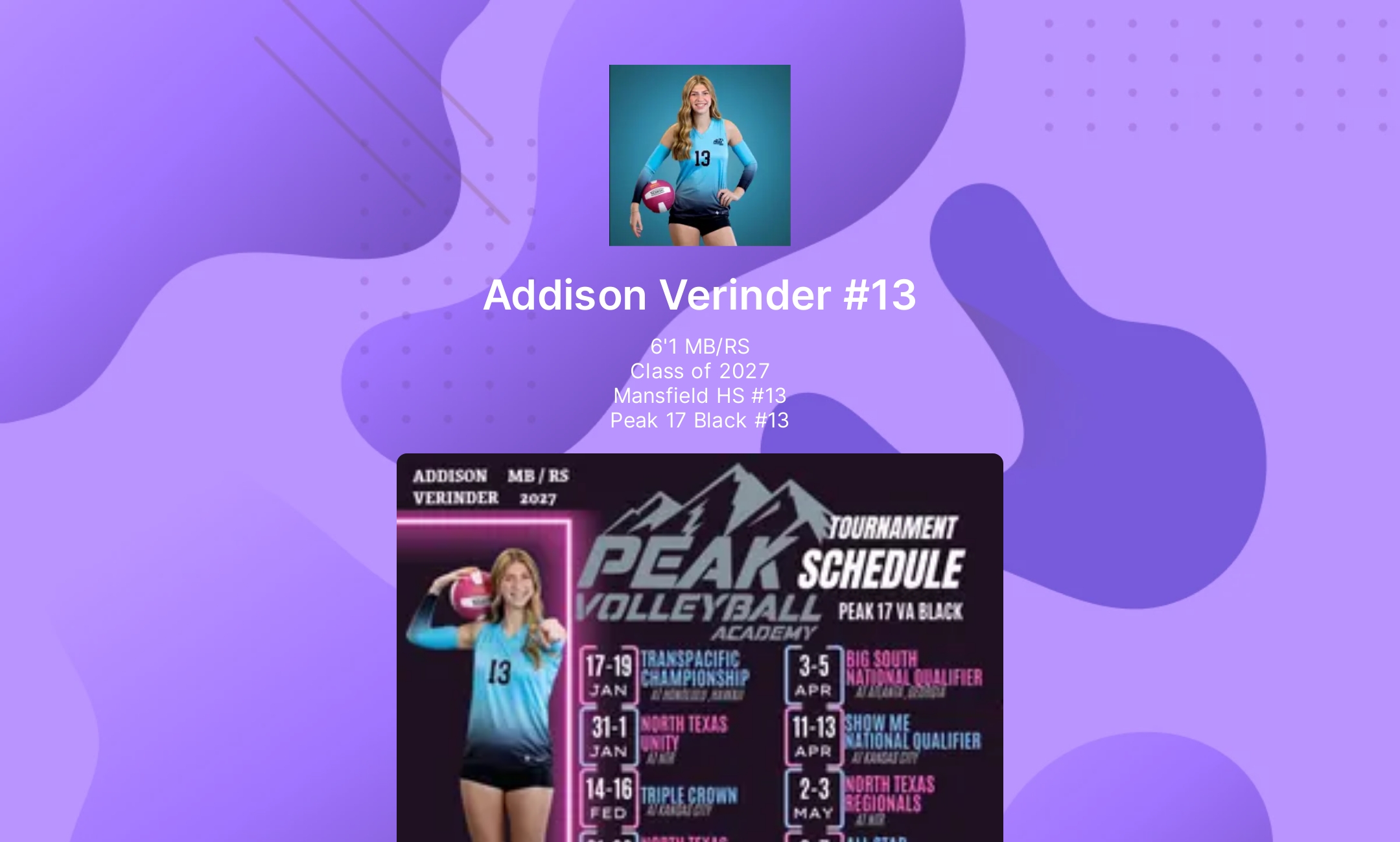 Addison Verinder #13's Flowpage