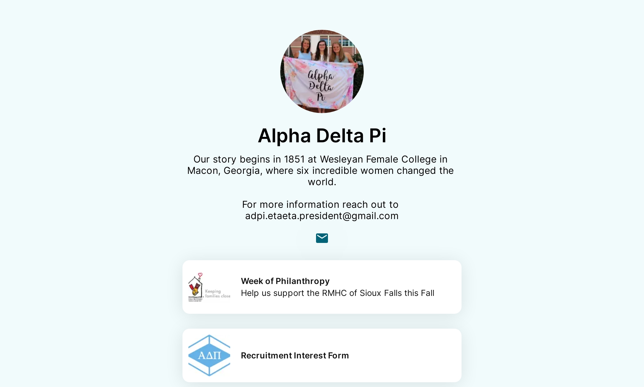 Alpha Delta Pi's Flowpage