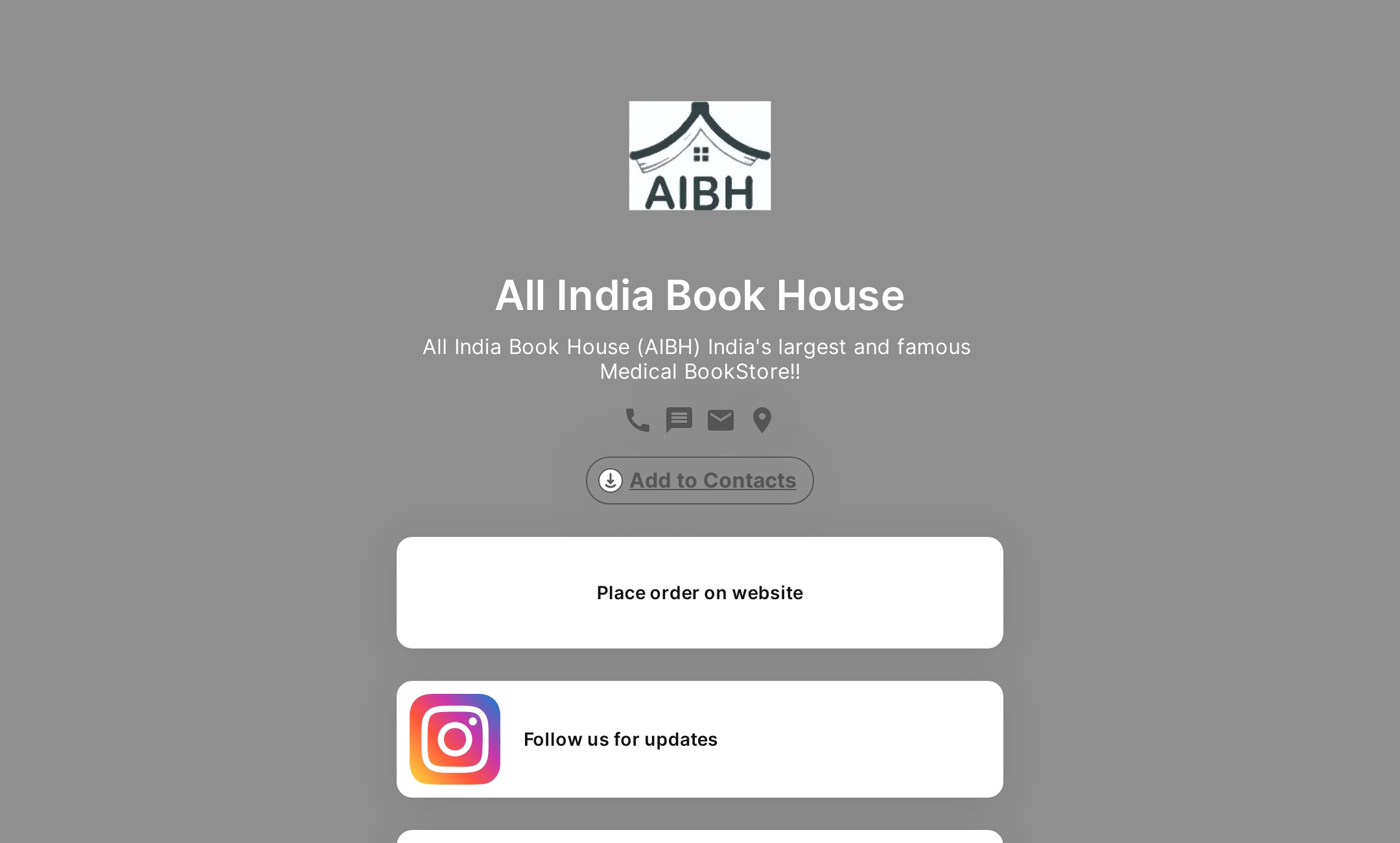All India Book House's Flowpage