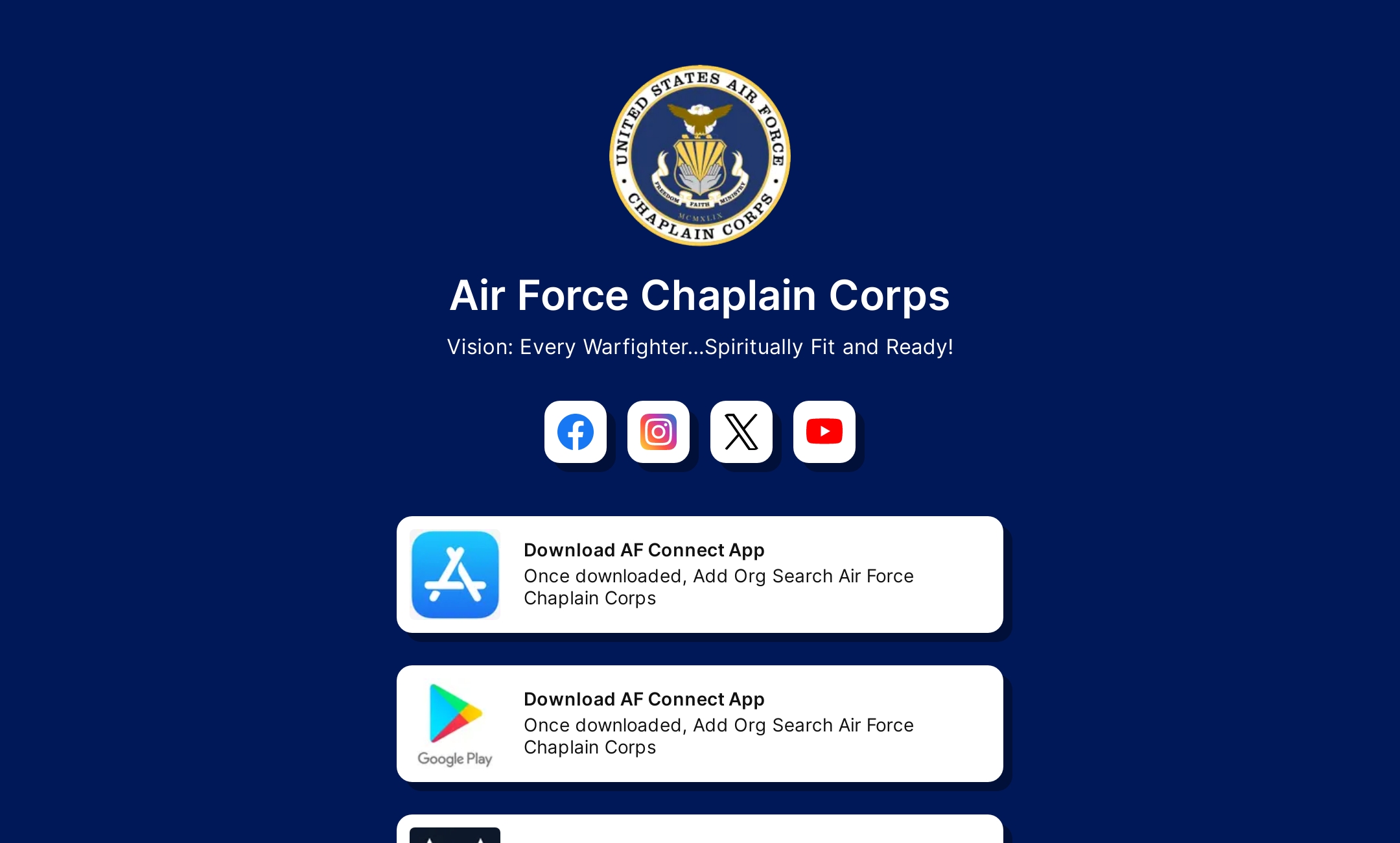 Air Force Chaplain Corps' Flowpage