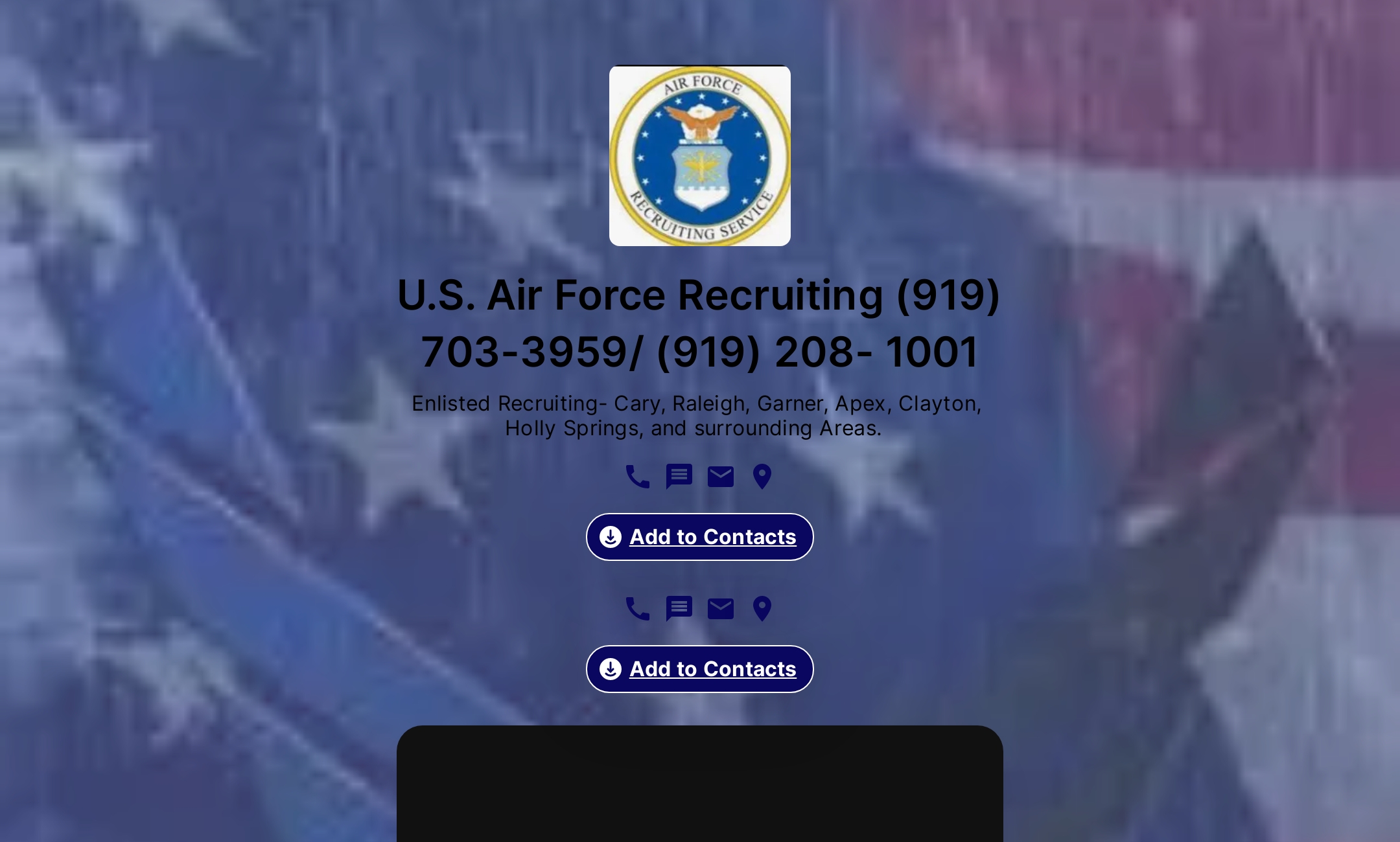 U.S. Air Force Recruiting (919) 703-3959/ (919) 208- 1001's Flowpage