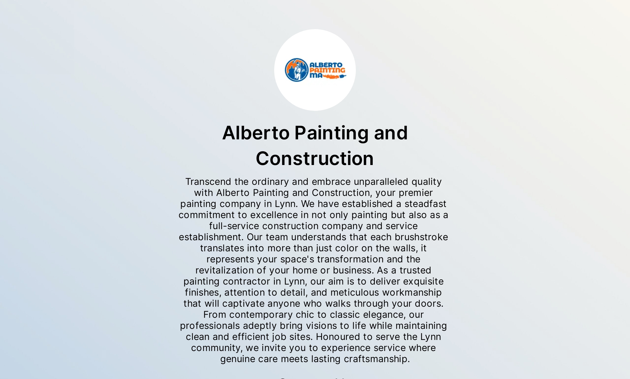 Alberto Painting and Construction's Flowpage