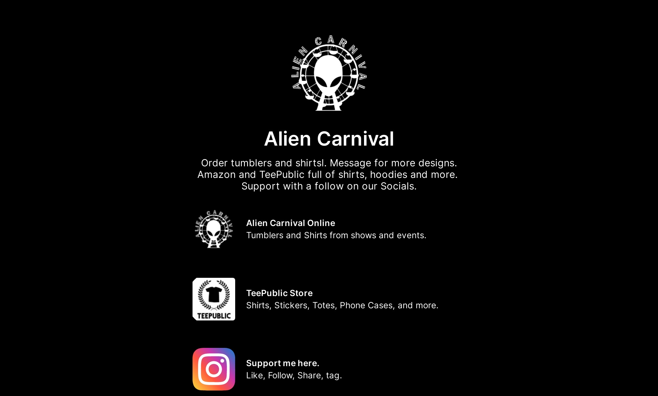 Alien Carnival's Flowpage