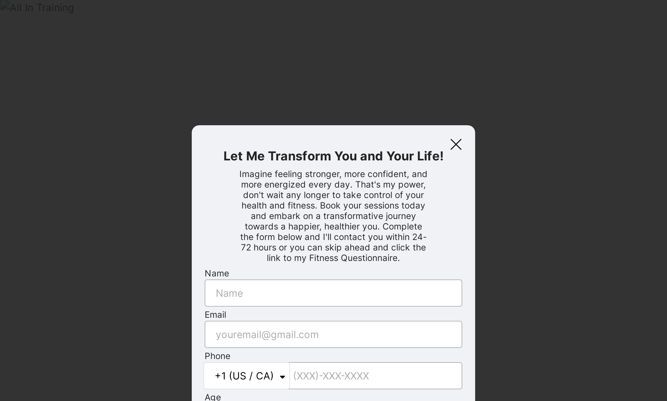 All In Training's Flowpage