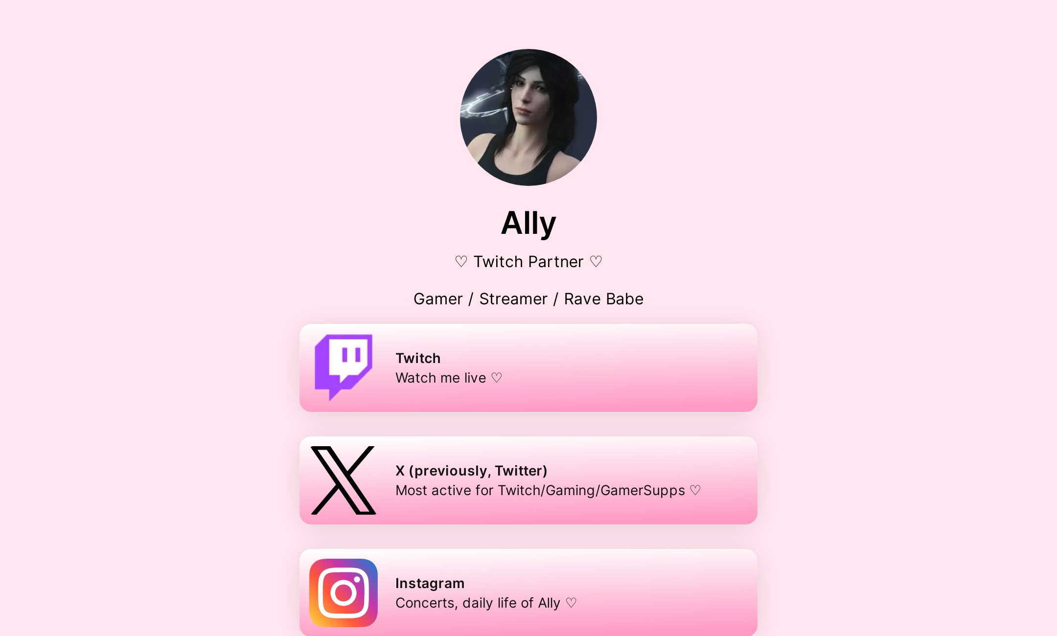 Ally's Flowpage