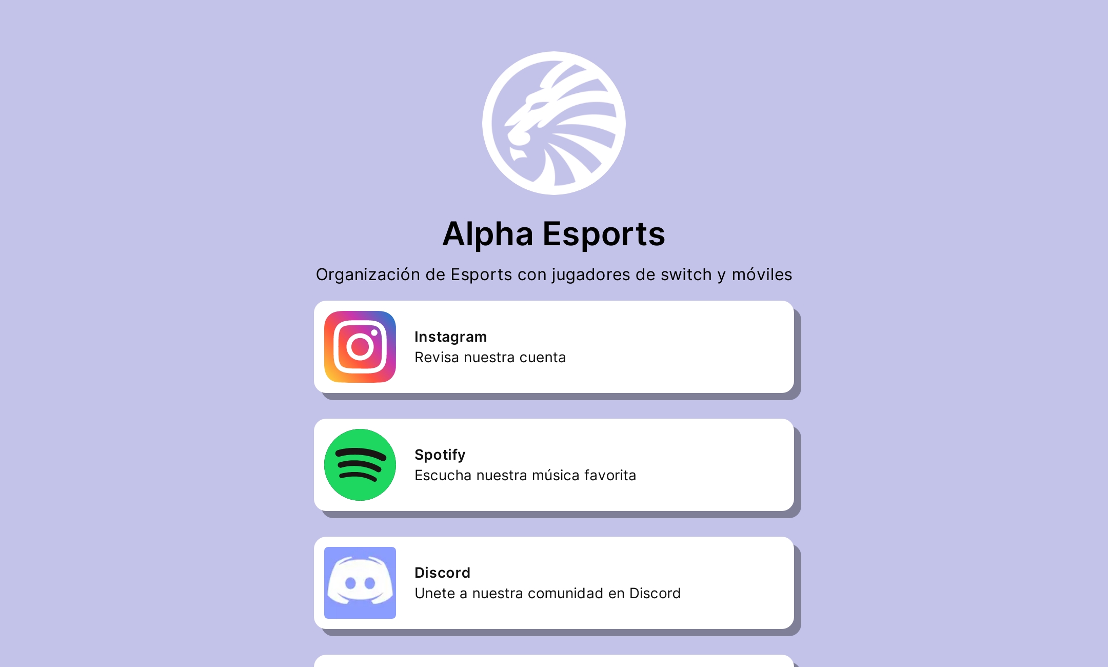 Alpha Esports' Flowpage