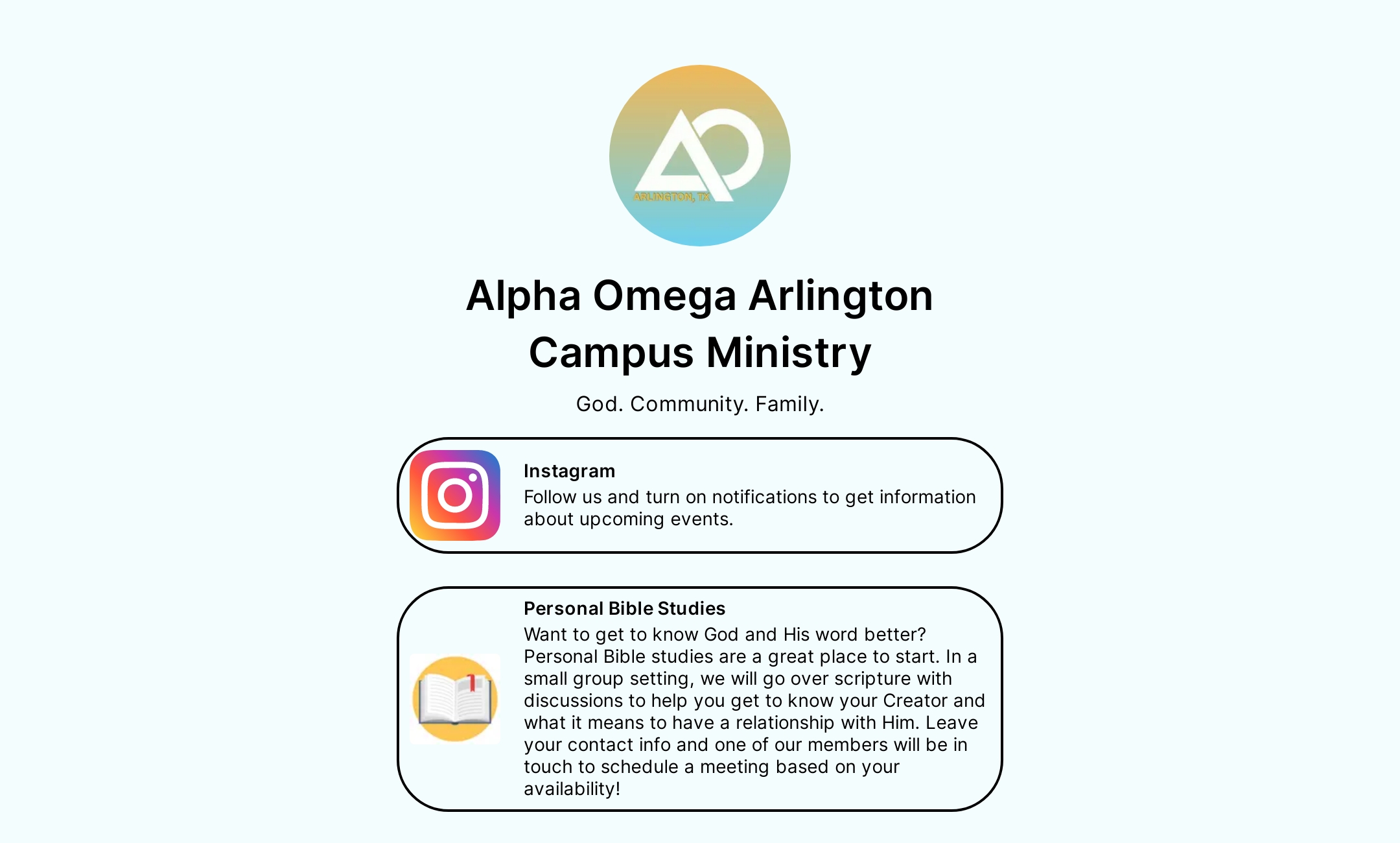 Alpha Omega Arlington Campus Ministry's Flowpage