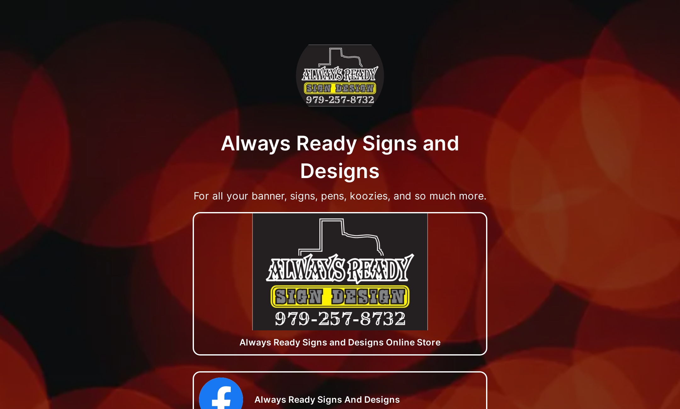 Always Ready Signs and Designs' Flowpage