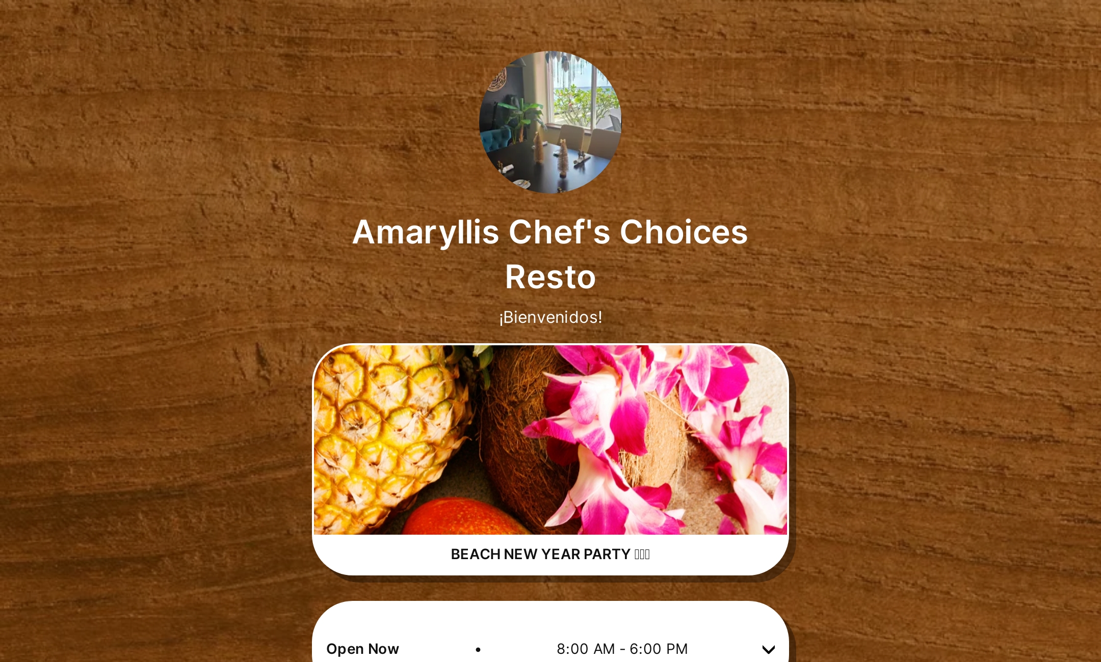 Amaryllis Chef's Choices Resto