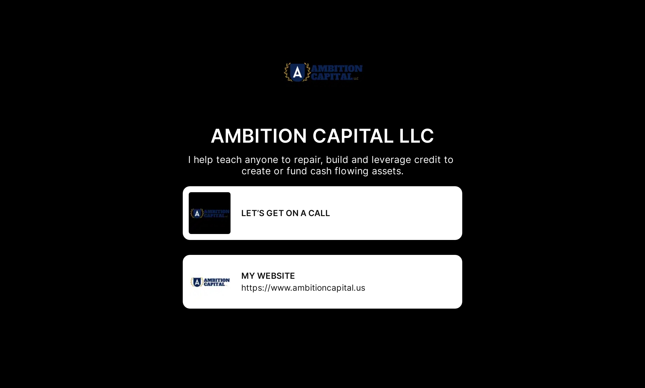AMBITION CAPITAL LLC's Flowpage