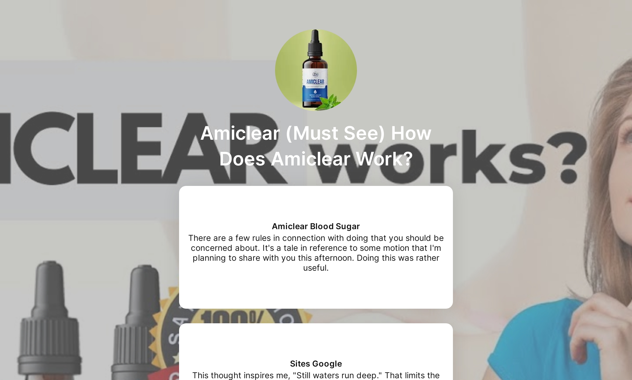 Amiclear (Must See) How Does Amiclear Work?'s Flowpage