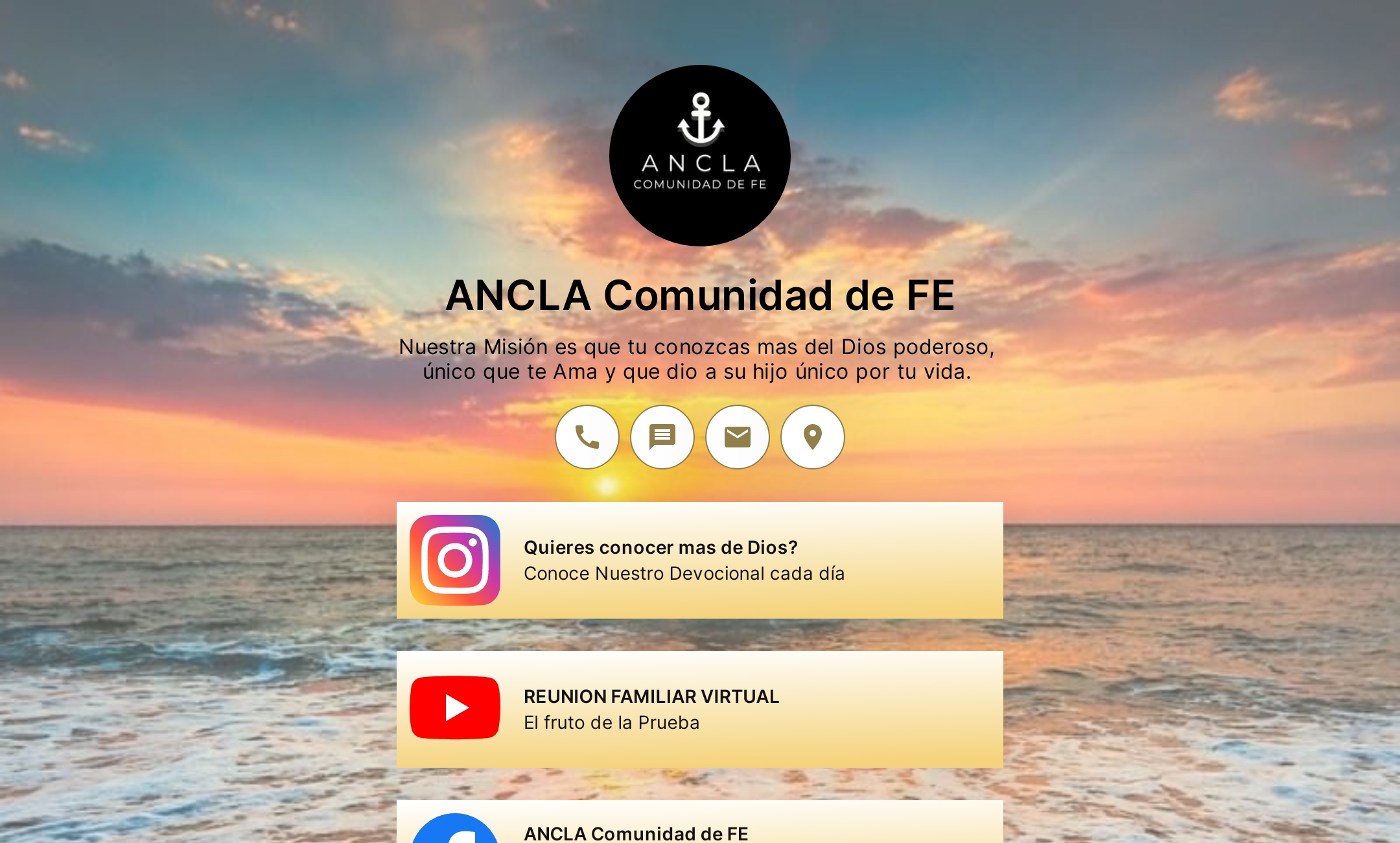 ANCLA Comunidad de FE's Flowpage