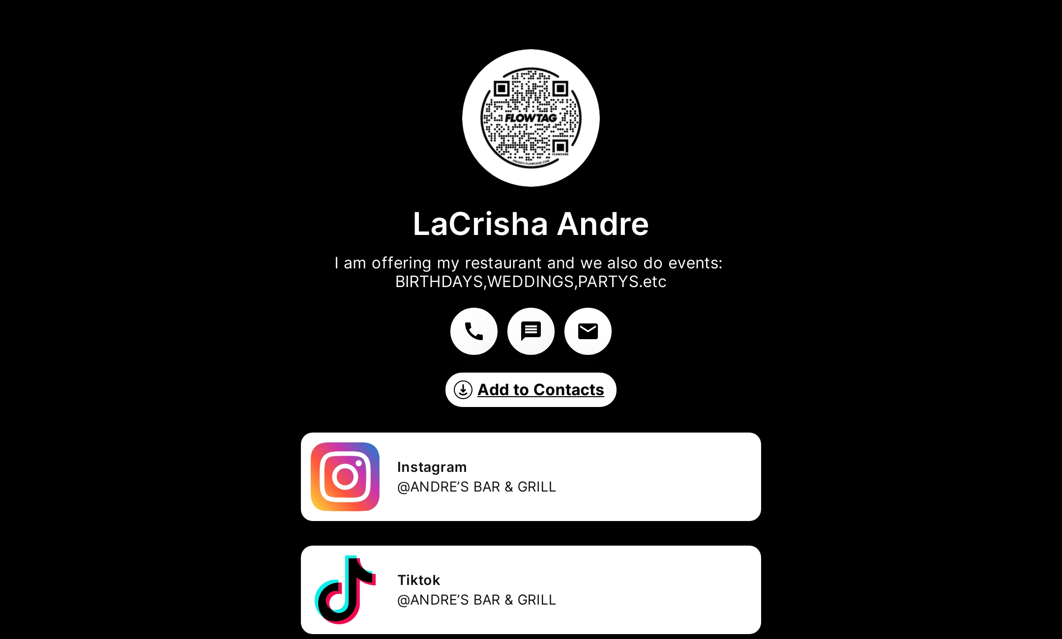 LaCrisha Andre's Flowpage