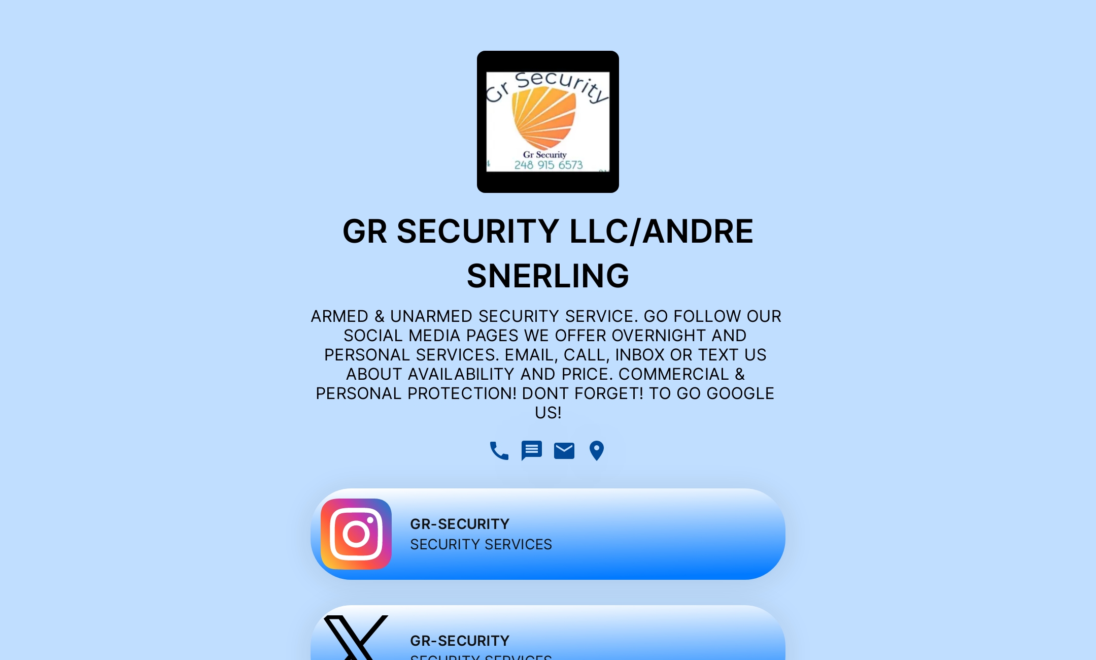 GR SECURITY LLC/ANDRE SNERLING's Flowpage