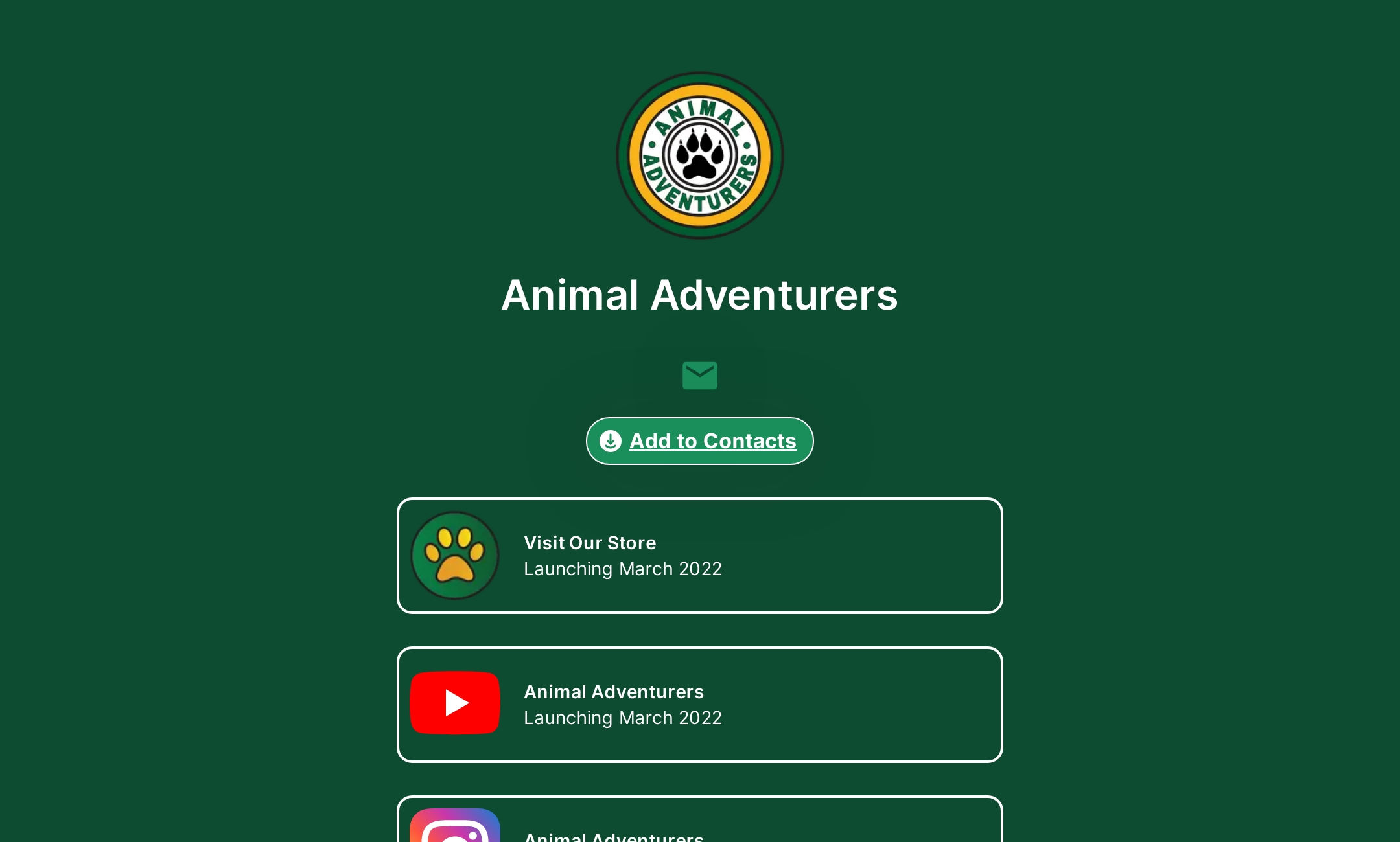Animal Adventurers' Flowpage