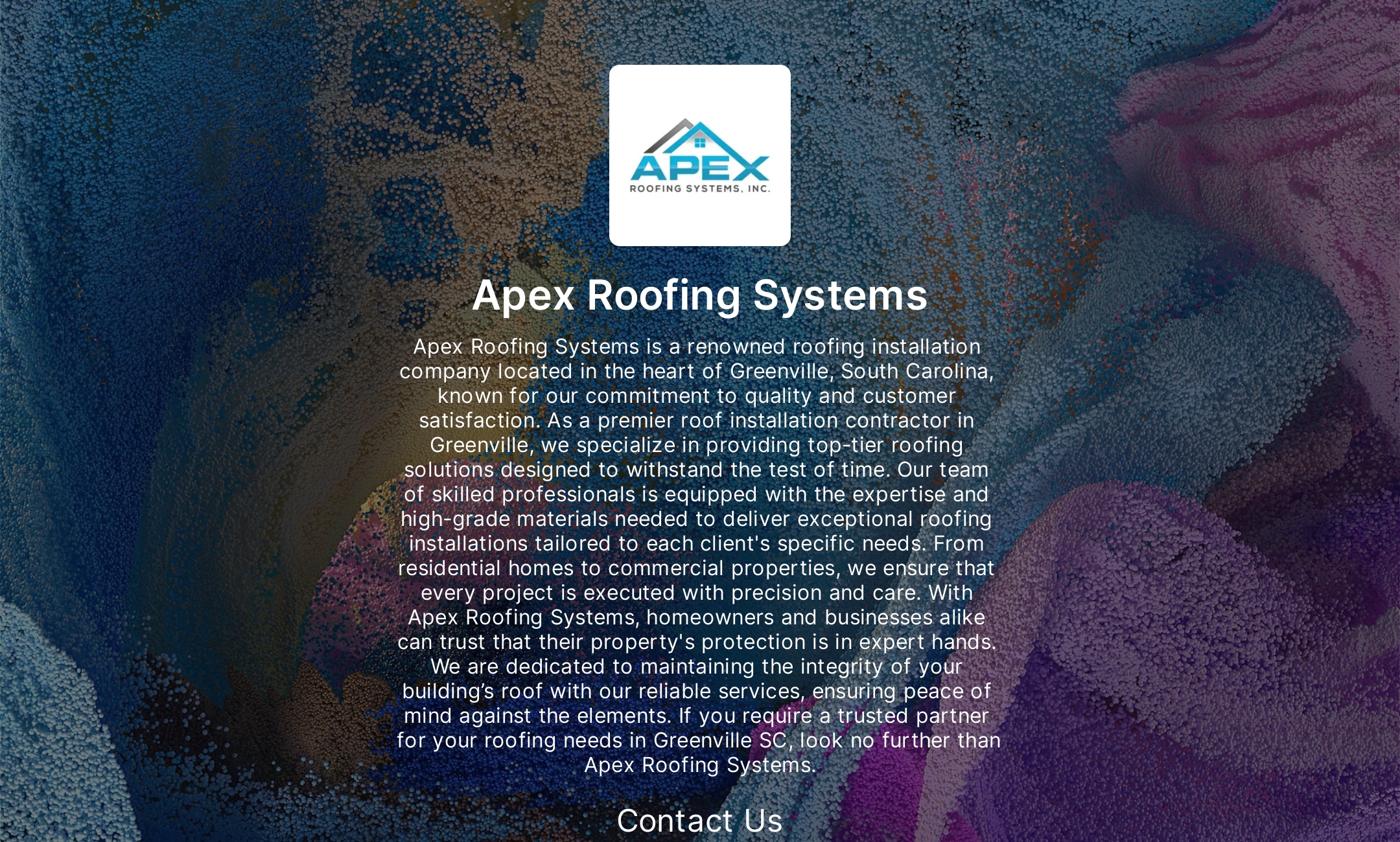 Apex Roofing Systems' Flowpage