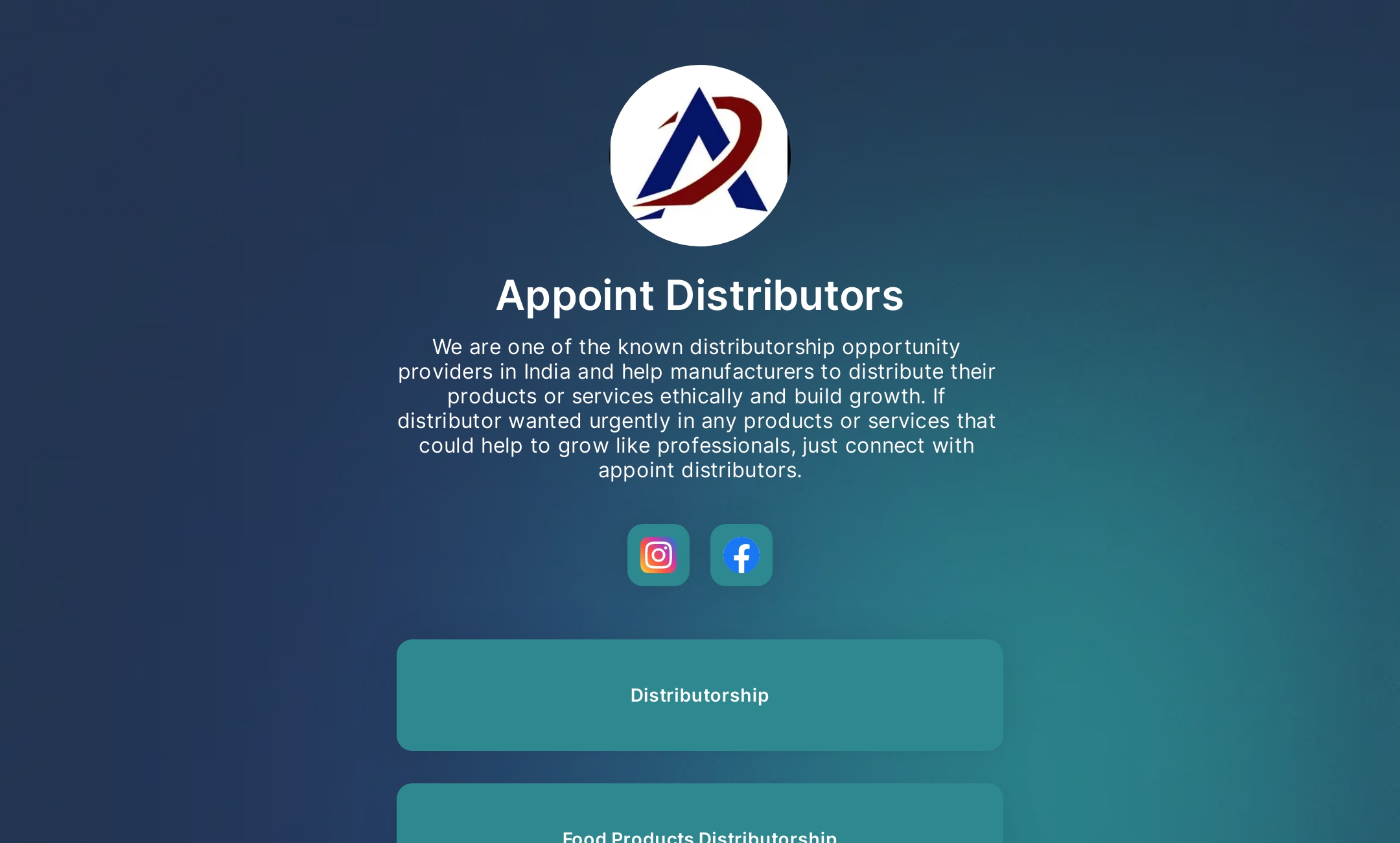 Appoint Distributors' Flowpage