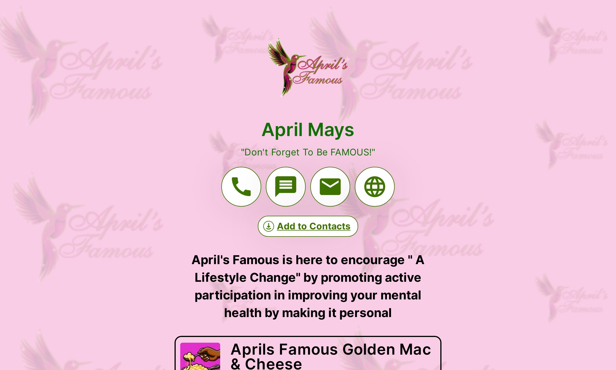 April Mays' Flowpage