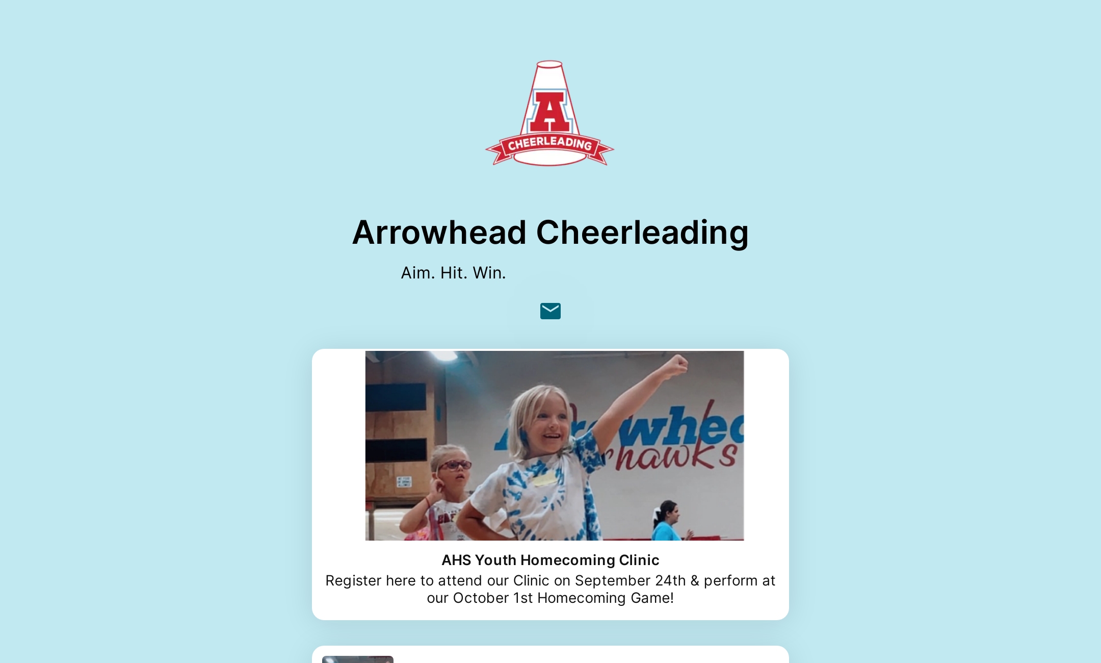 Arrowhead Cheerleading's Flowpage