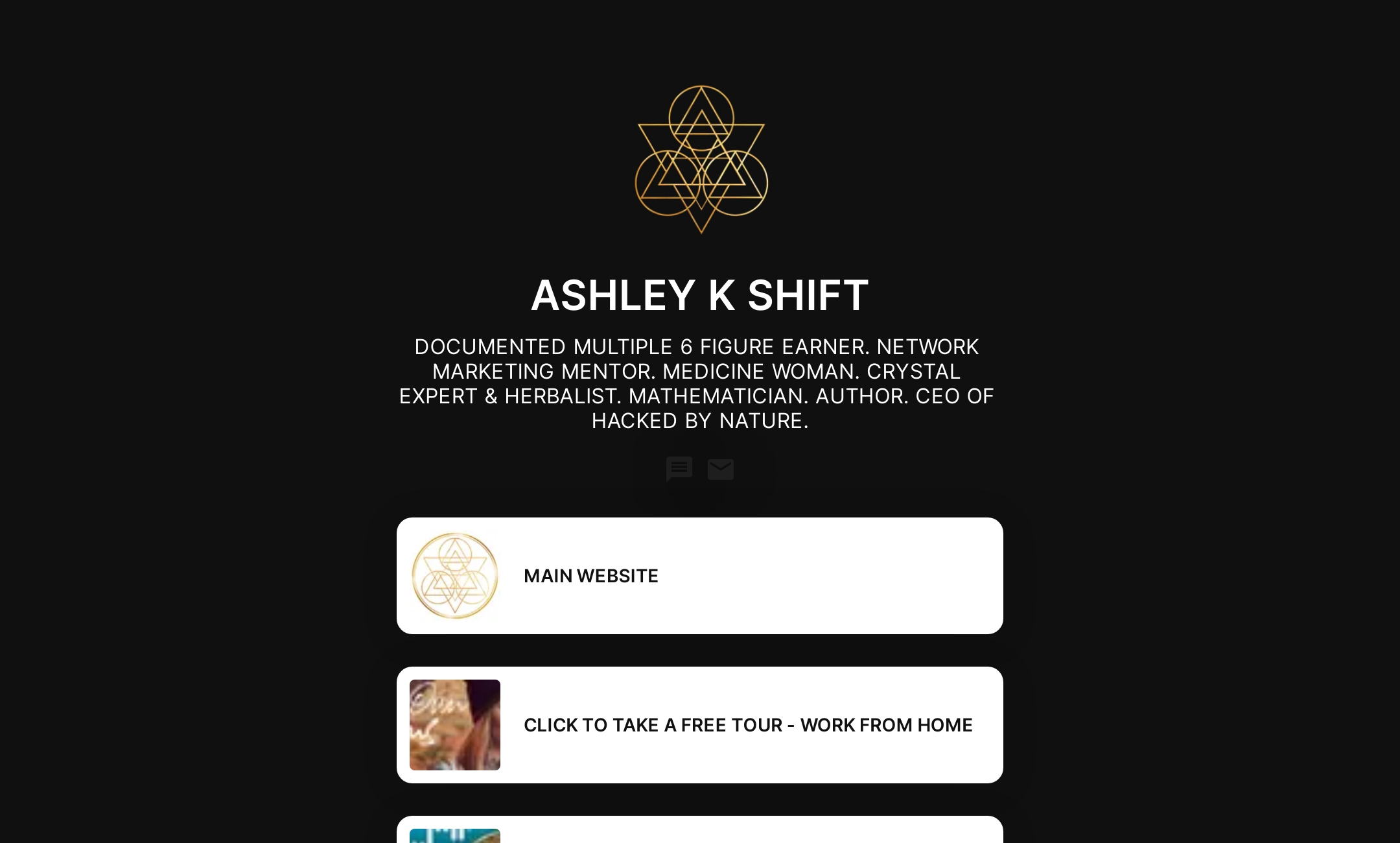 ASHLEY K SHIFT's Flowpage