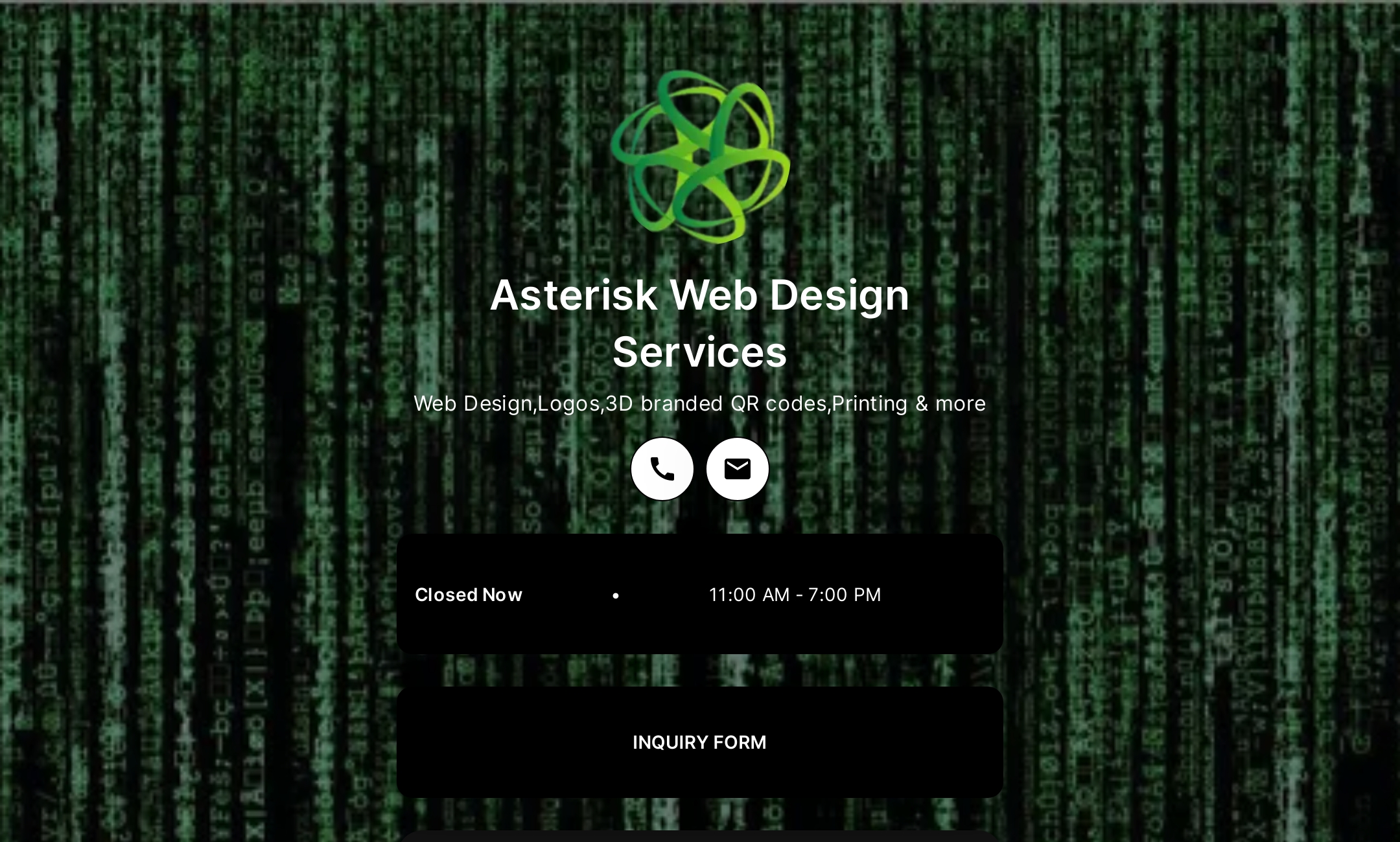 Asterisk Web Design Services' Flowpage