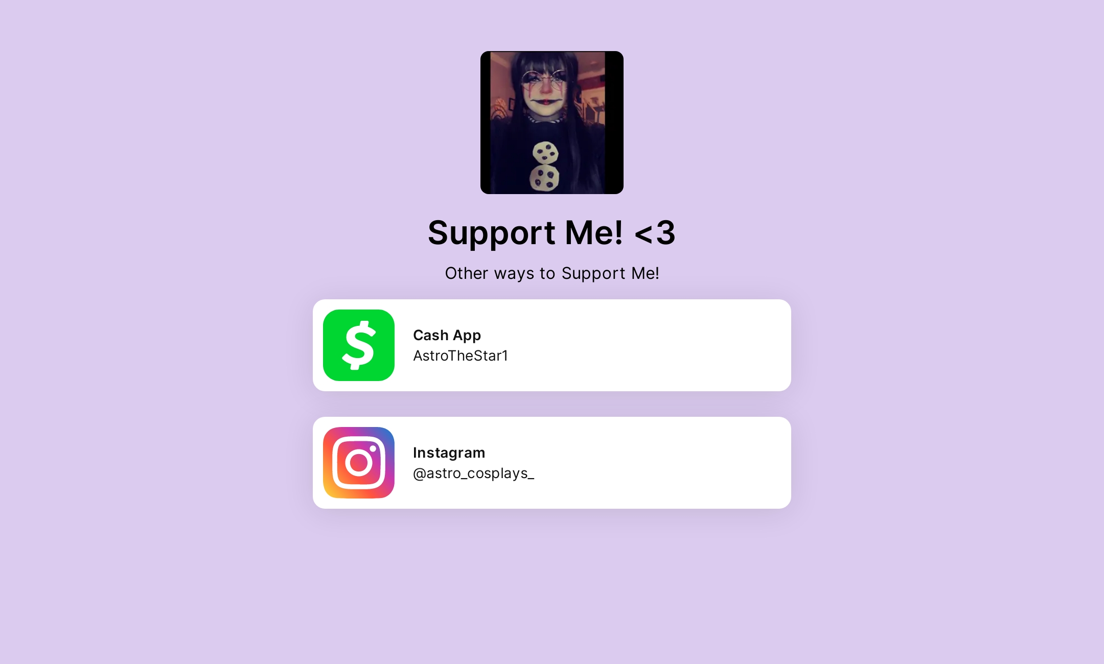 Support Me!