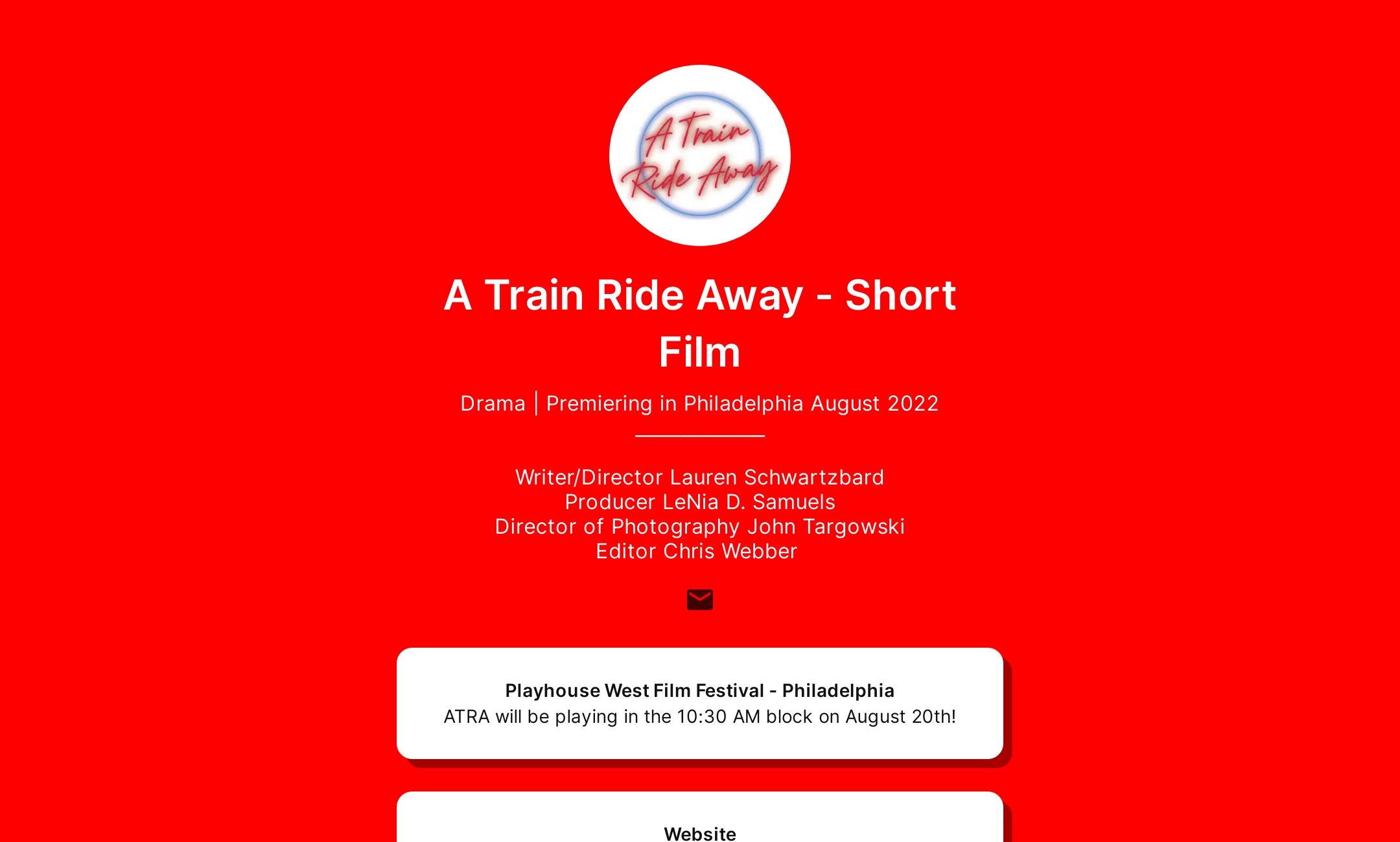A Train Ride Away - Short Film's Flowpage