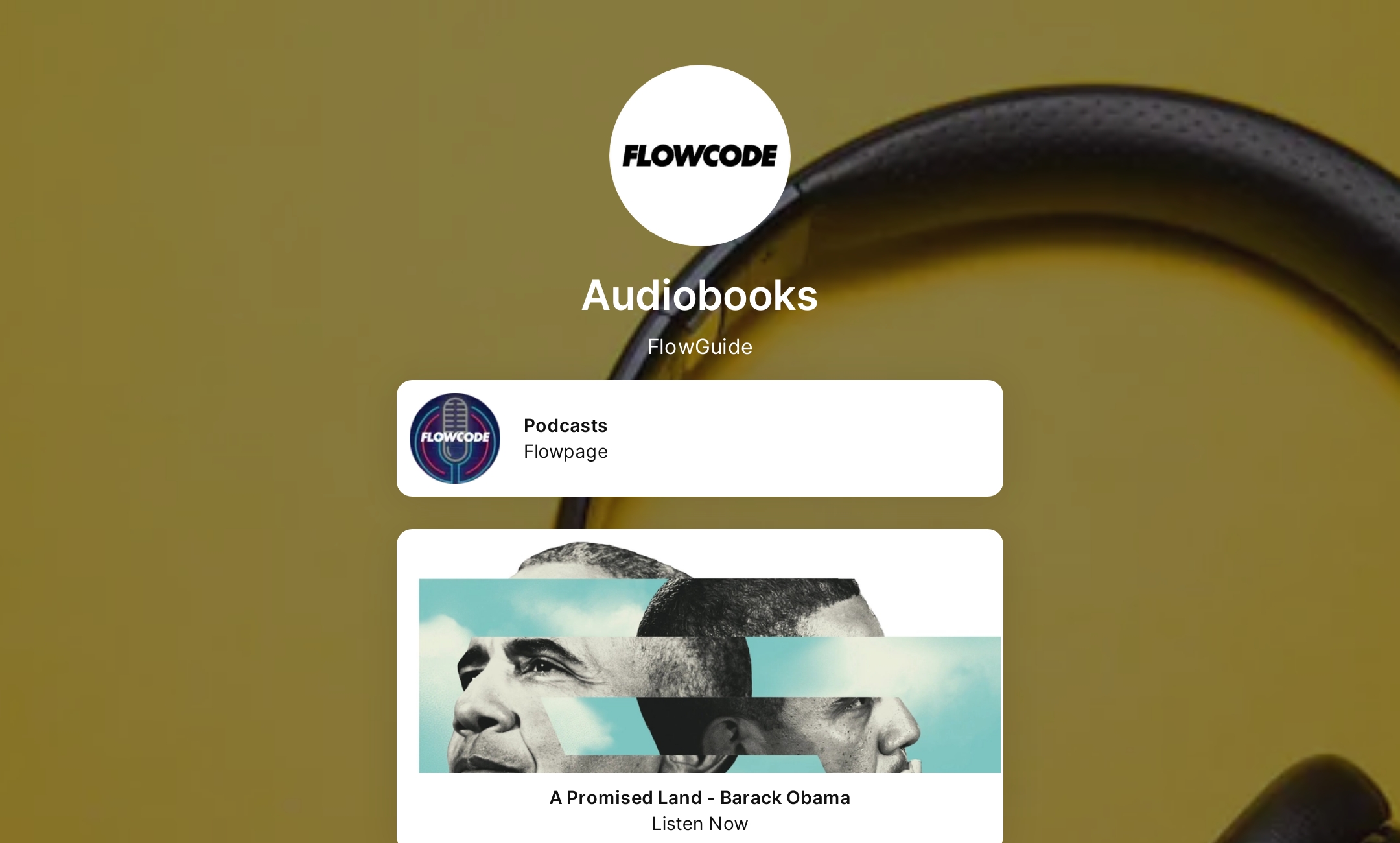 Audiobooks' Flowpage