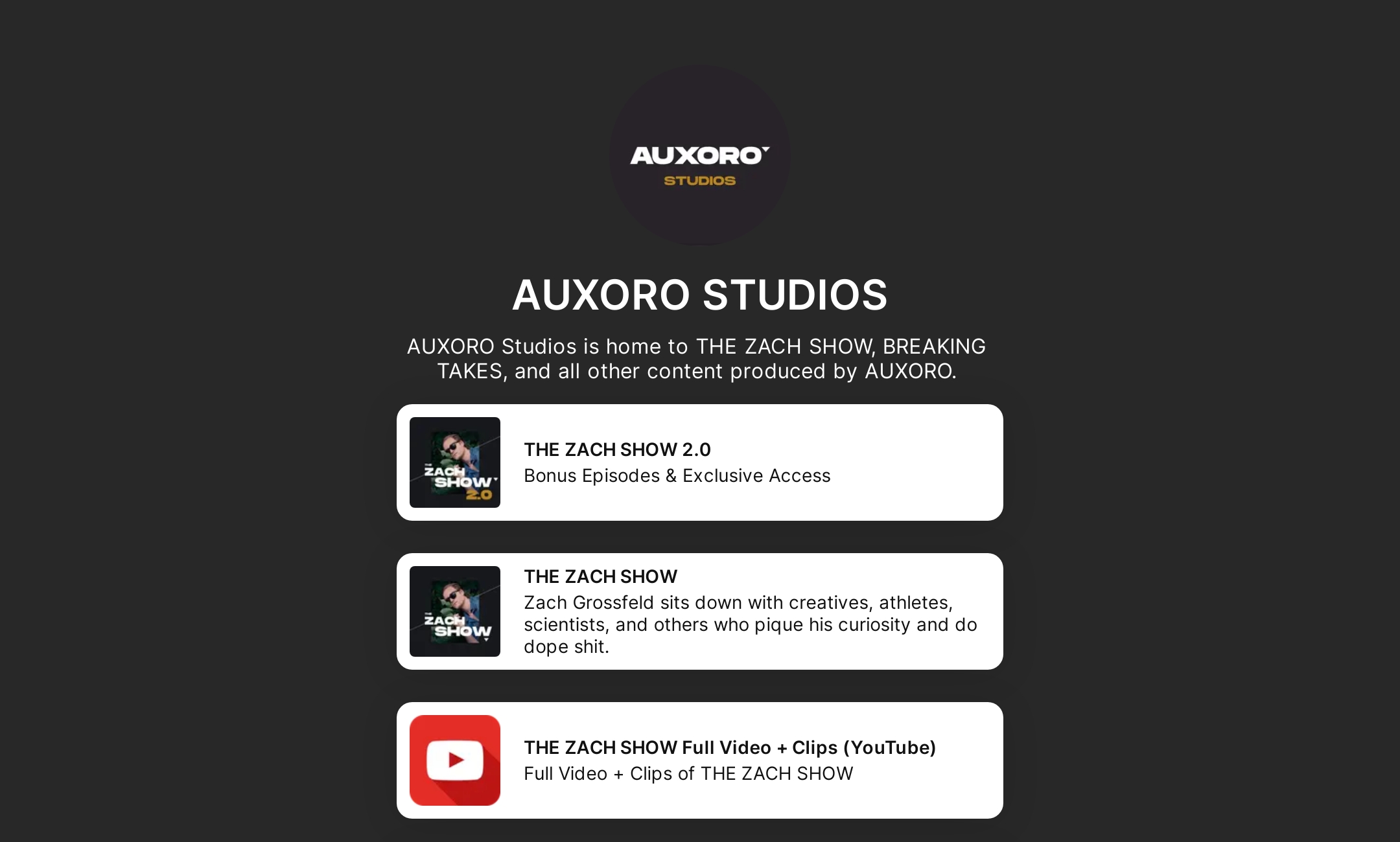 AUXORO STUDIOS's Flowpage