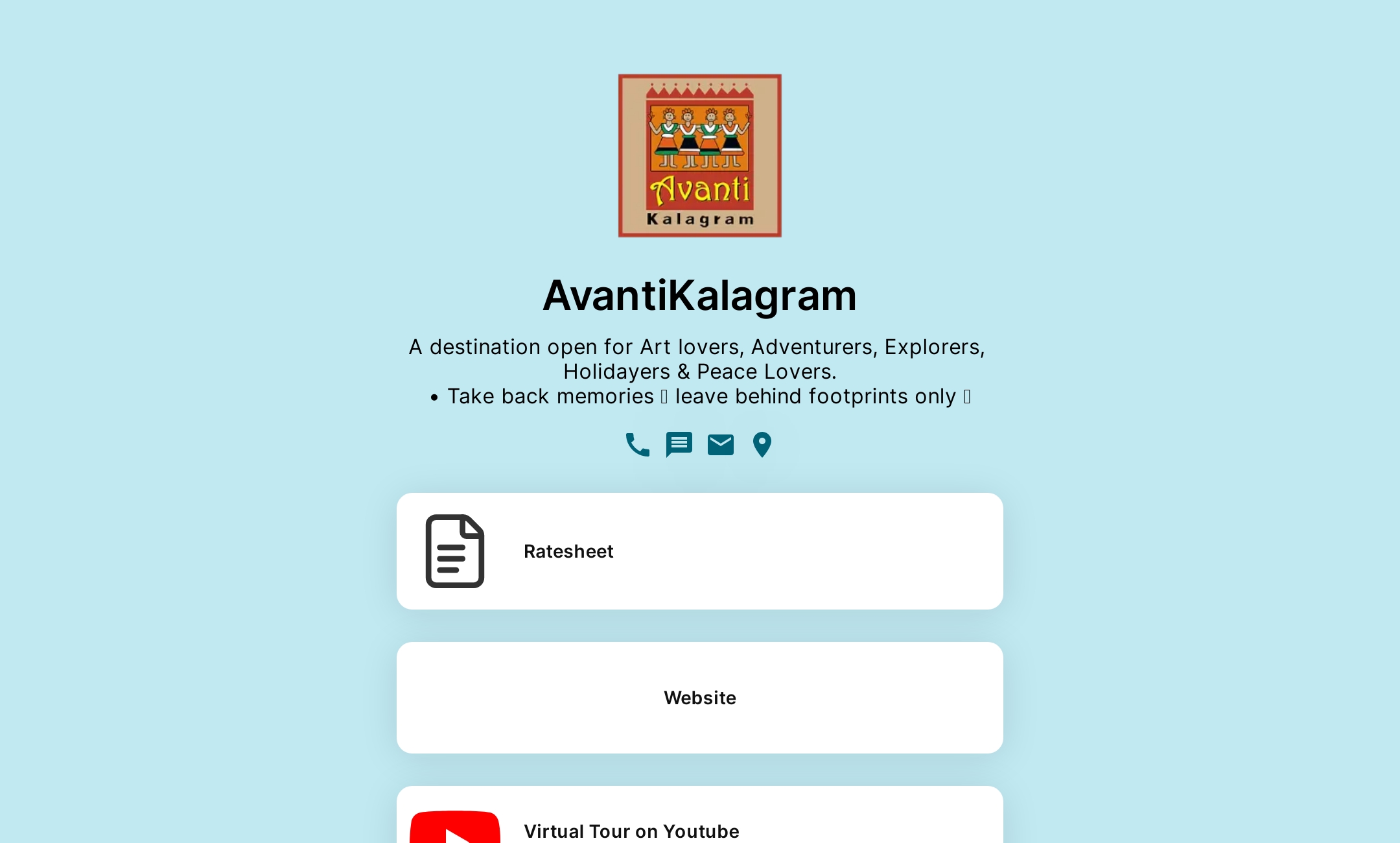 Avanti Kalagram is Art and Adventure Resort situated on the hill ...