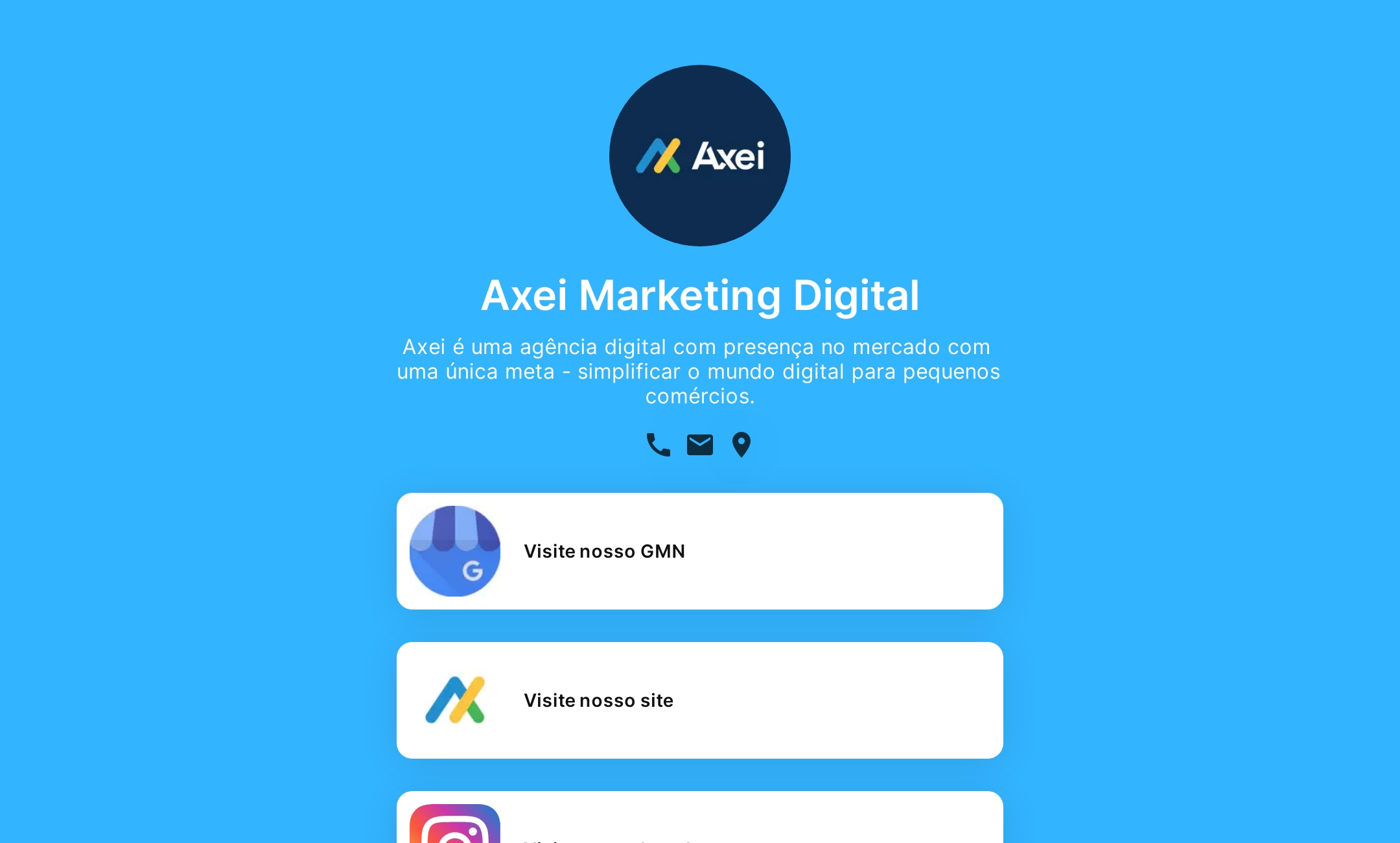 Axei Marketing Digital's Flowpage