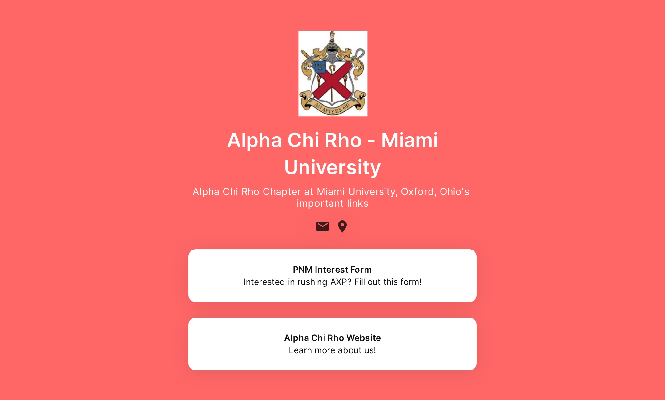 Alpha Chi Rho - Miami University's Flowpage