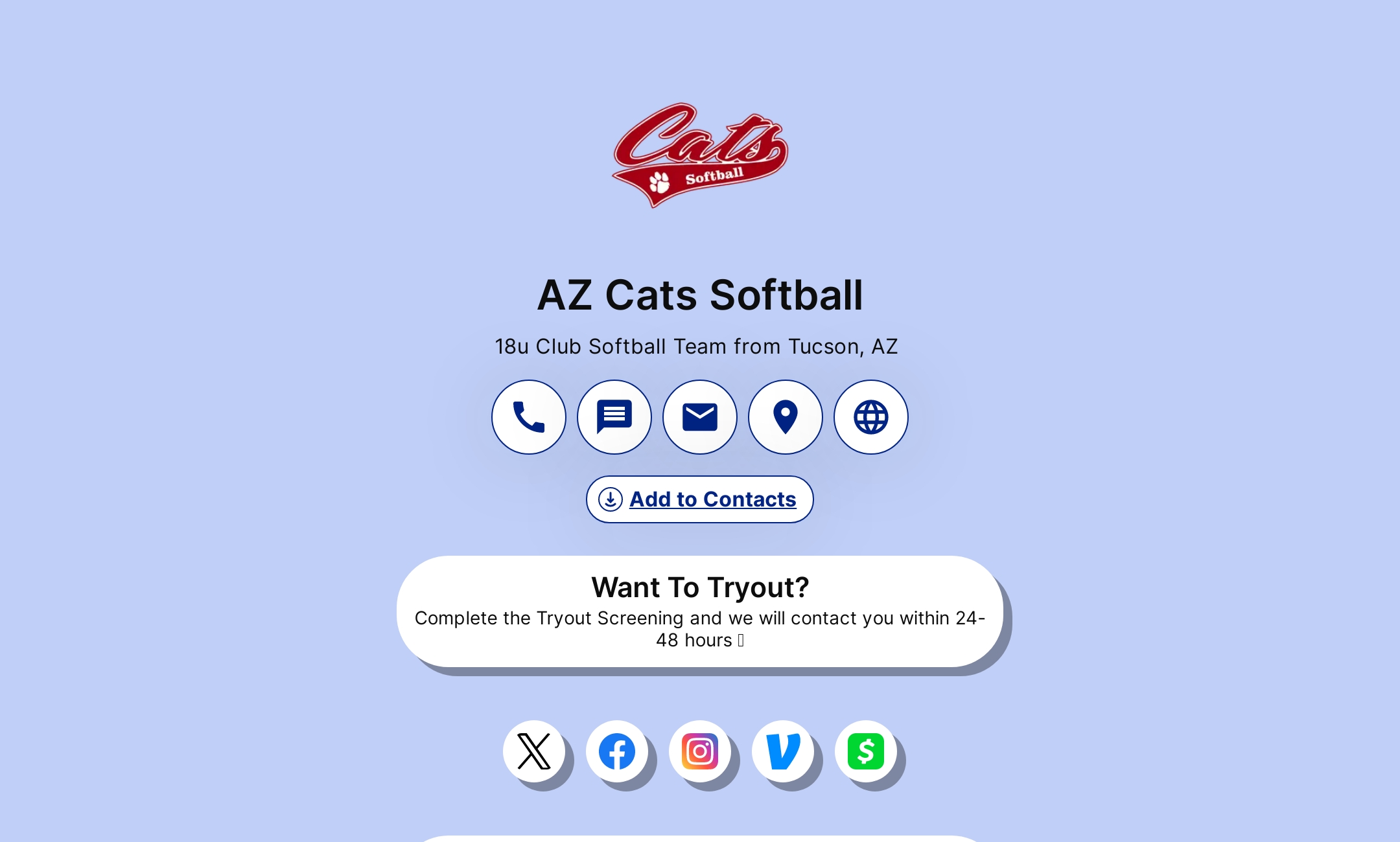 AZ Cats Softball's Flowpage