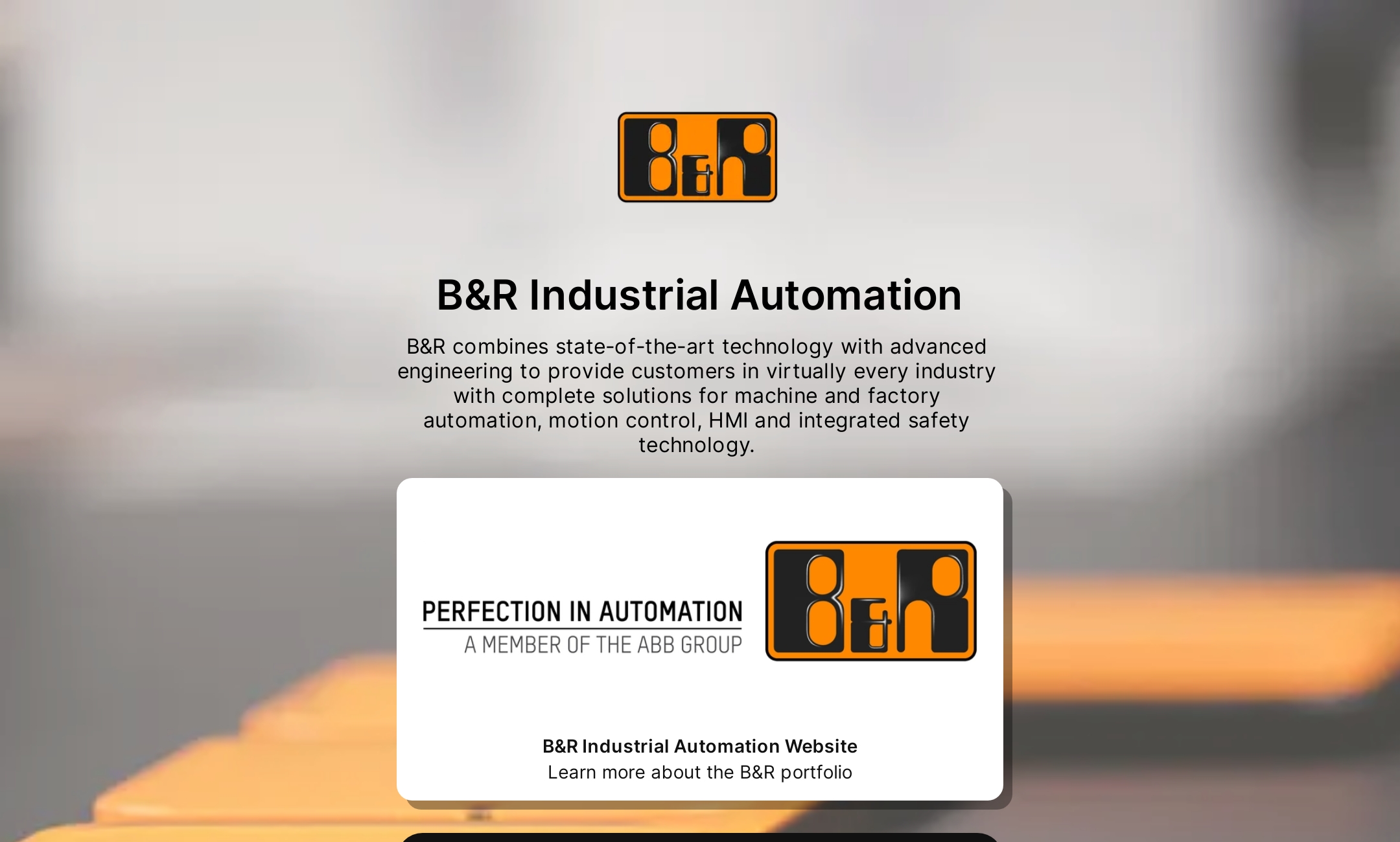 B&R Industrial Automation's Flowpage