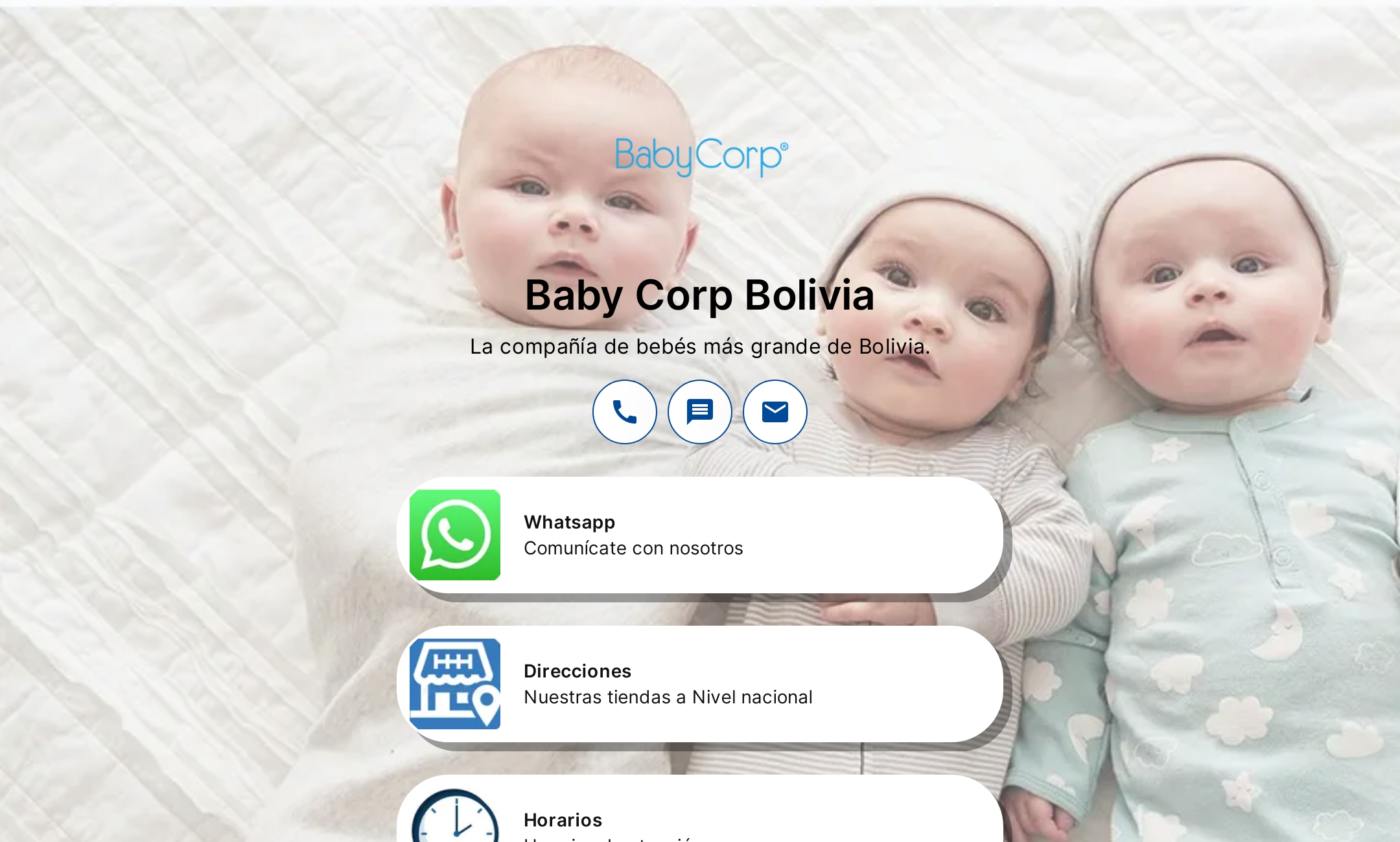 Baby Corp Bolivia's Flowpage
