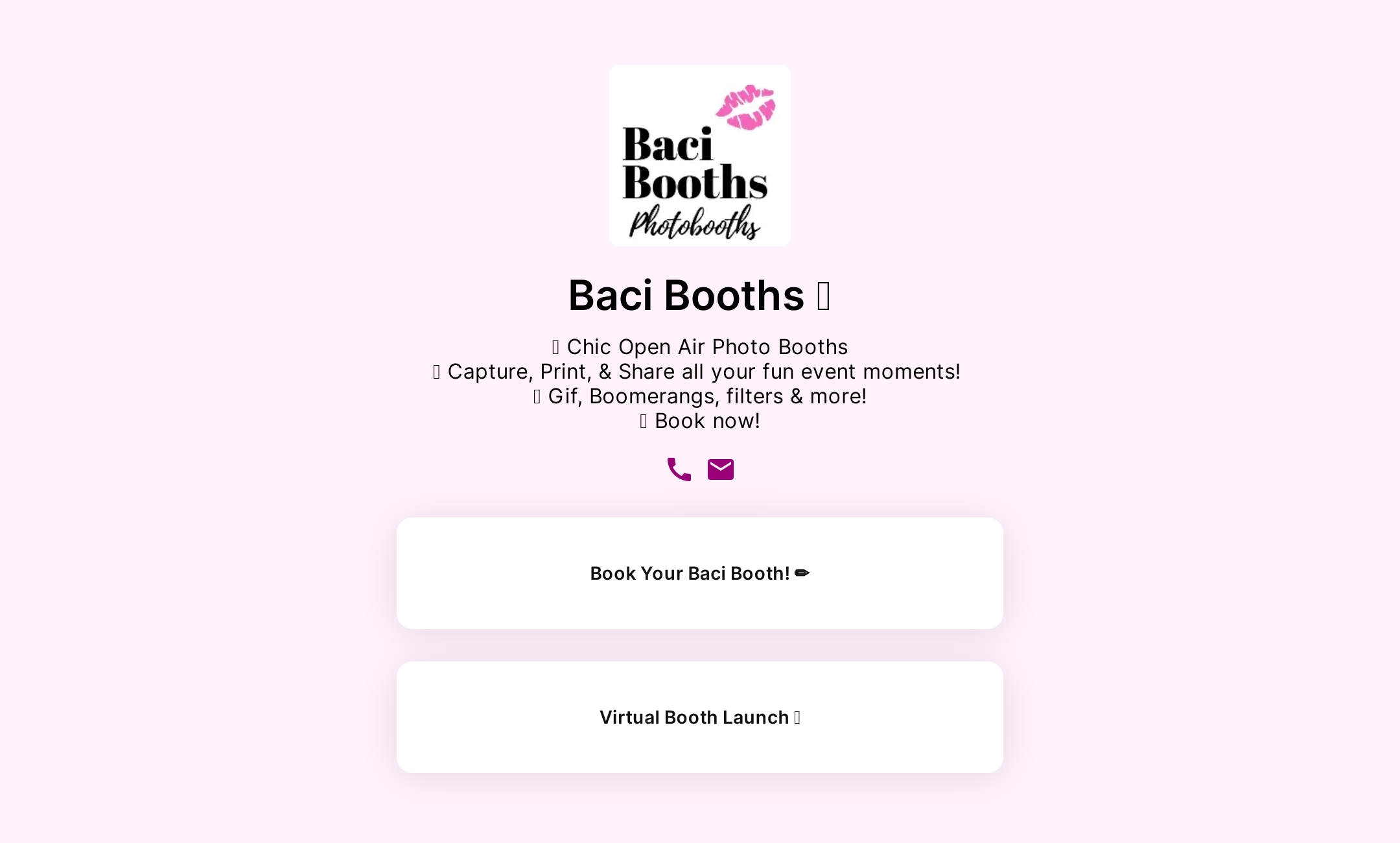 Baci Booths 💋's Flowpage