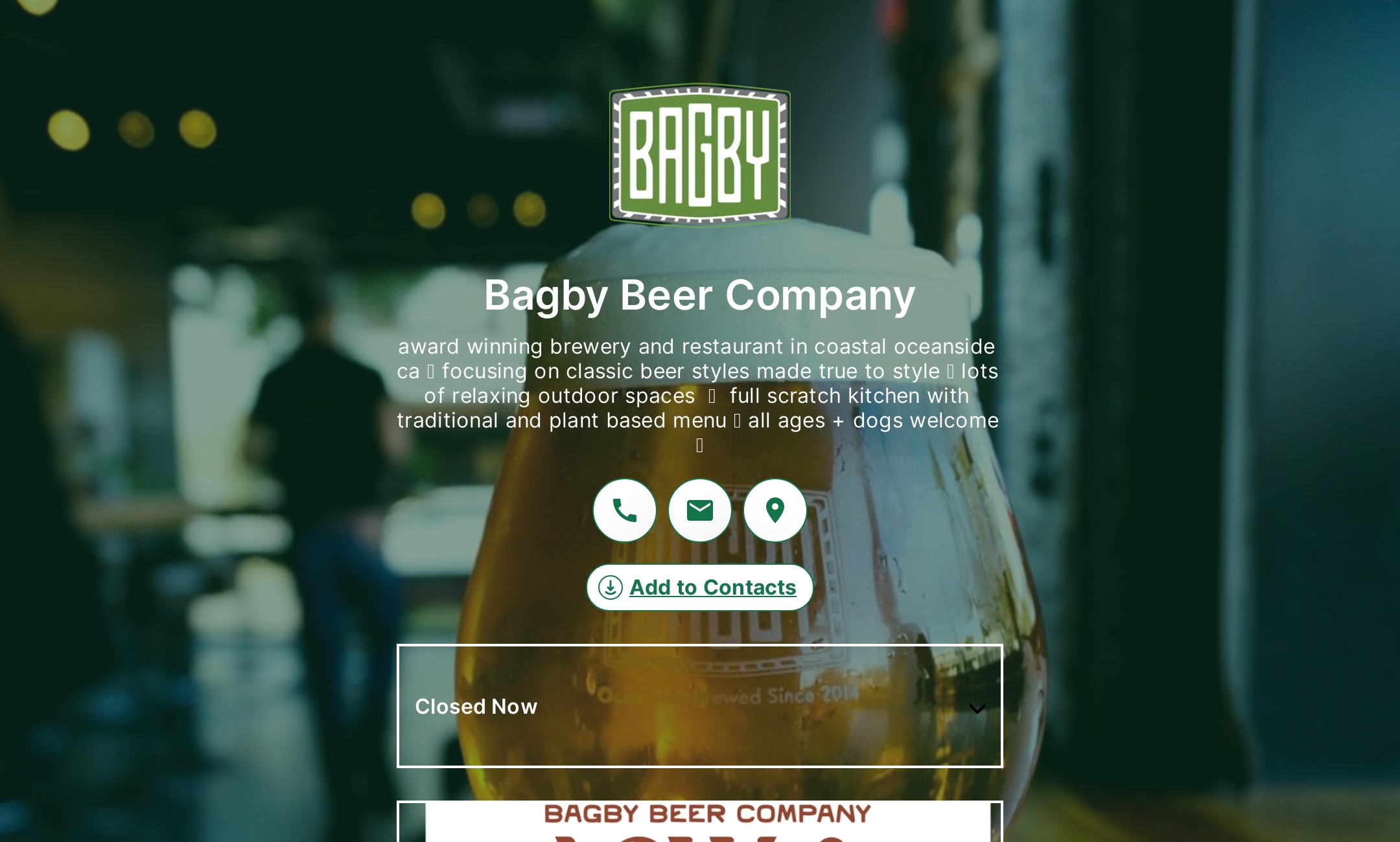 Bagby Beer Company's Flowpage