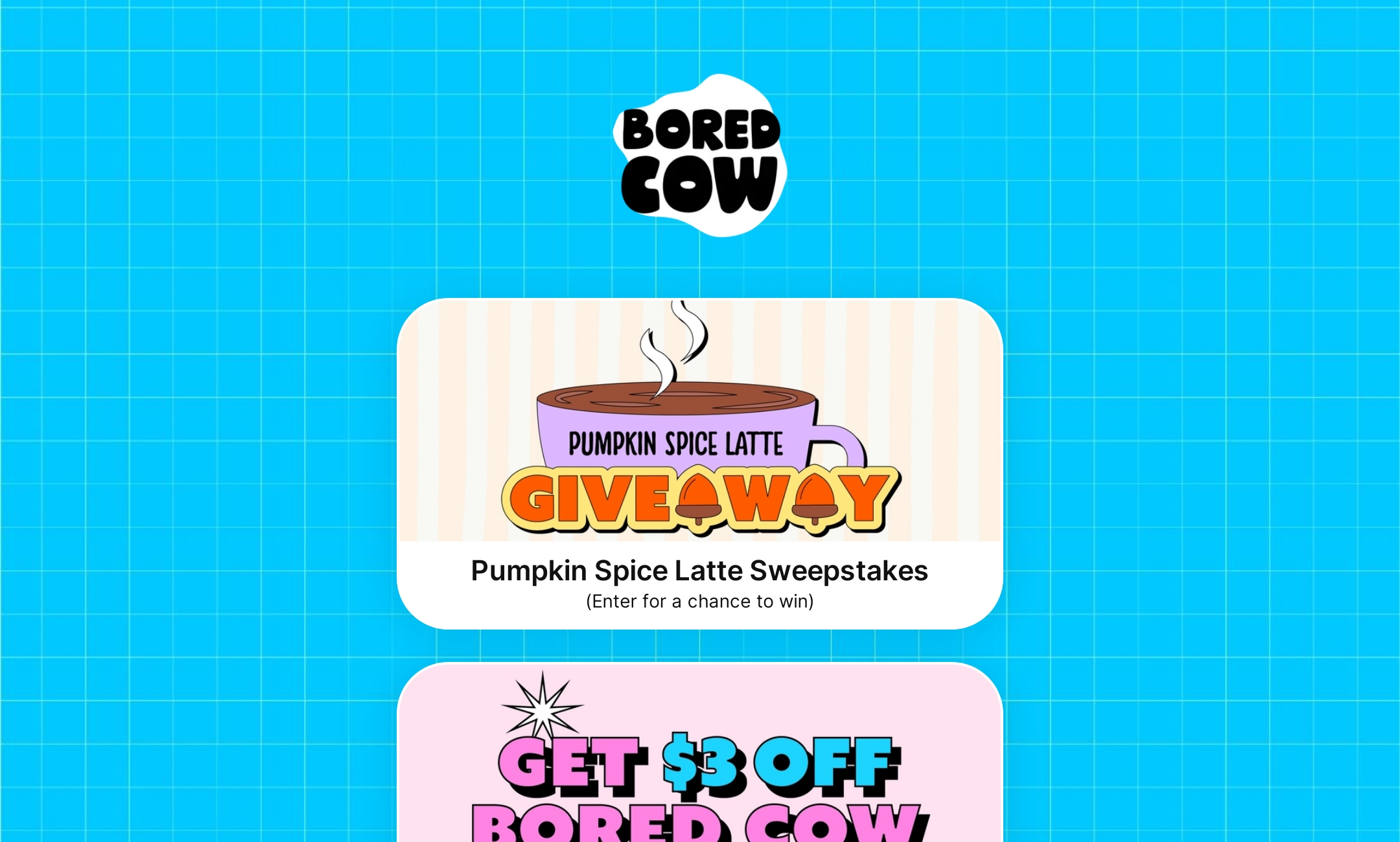 Bored Cow Link in Bio